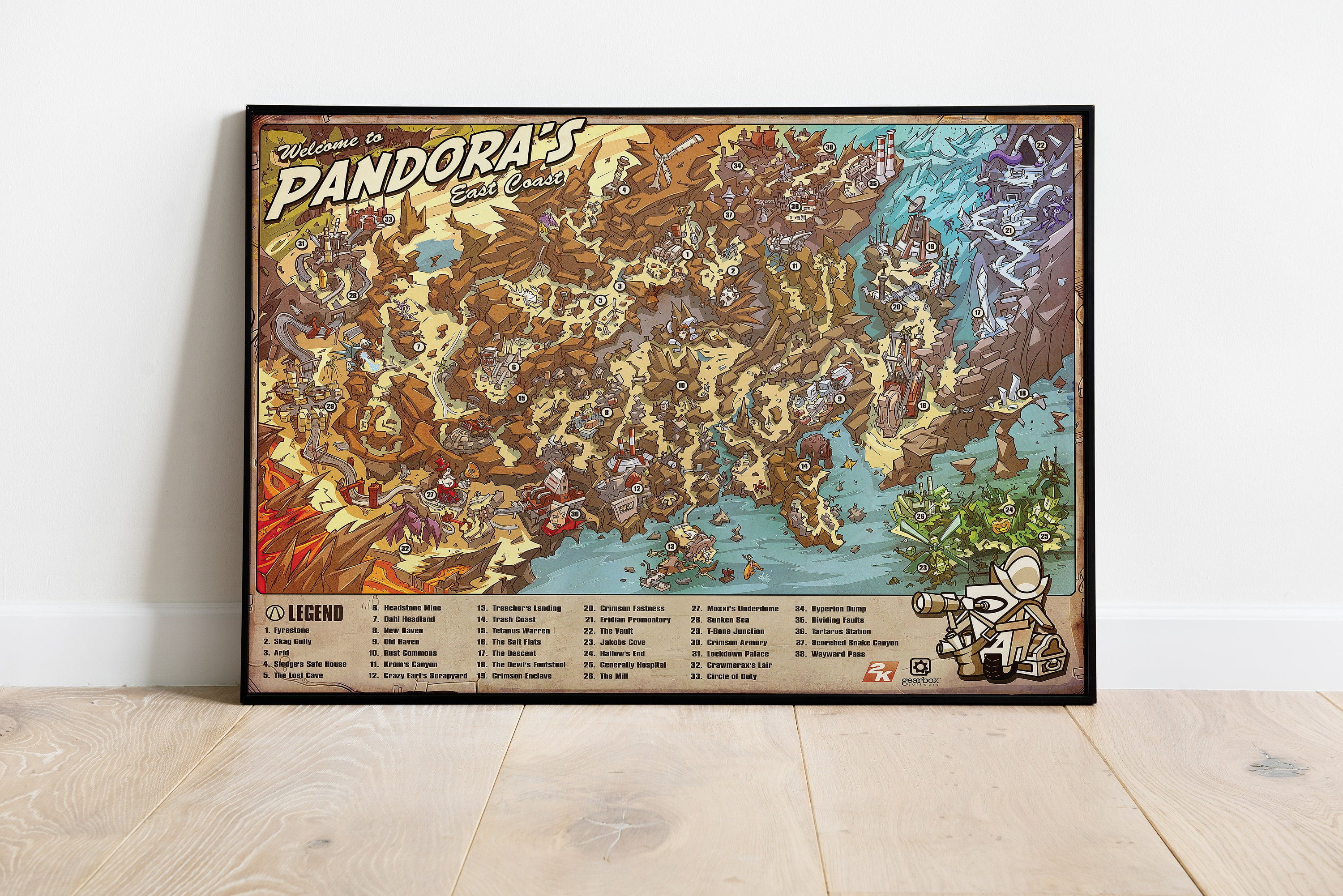 POSTER Borderlands Poster, Pandora Wall Art, Print, Print, Game Poster ...