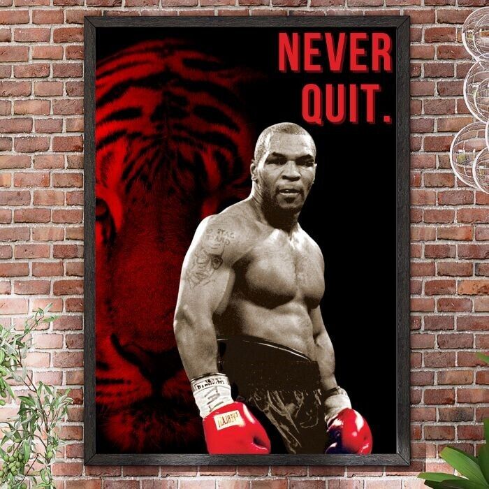 POSTER Boxing Mike TysonPoster Quotes Inspirational Motivational Wall ...