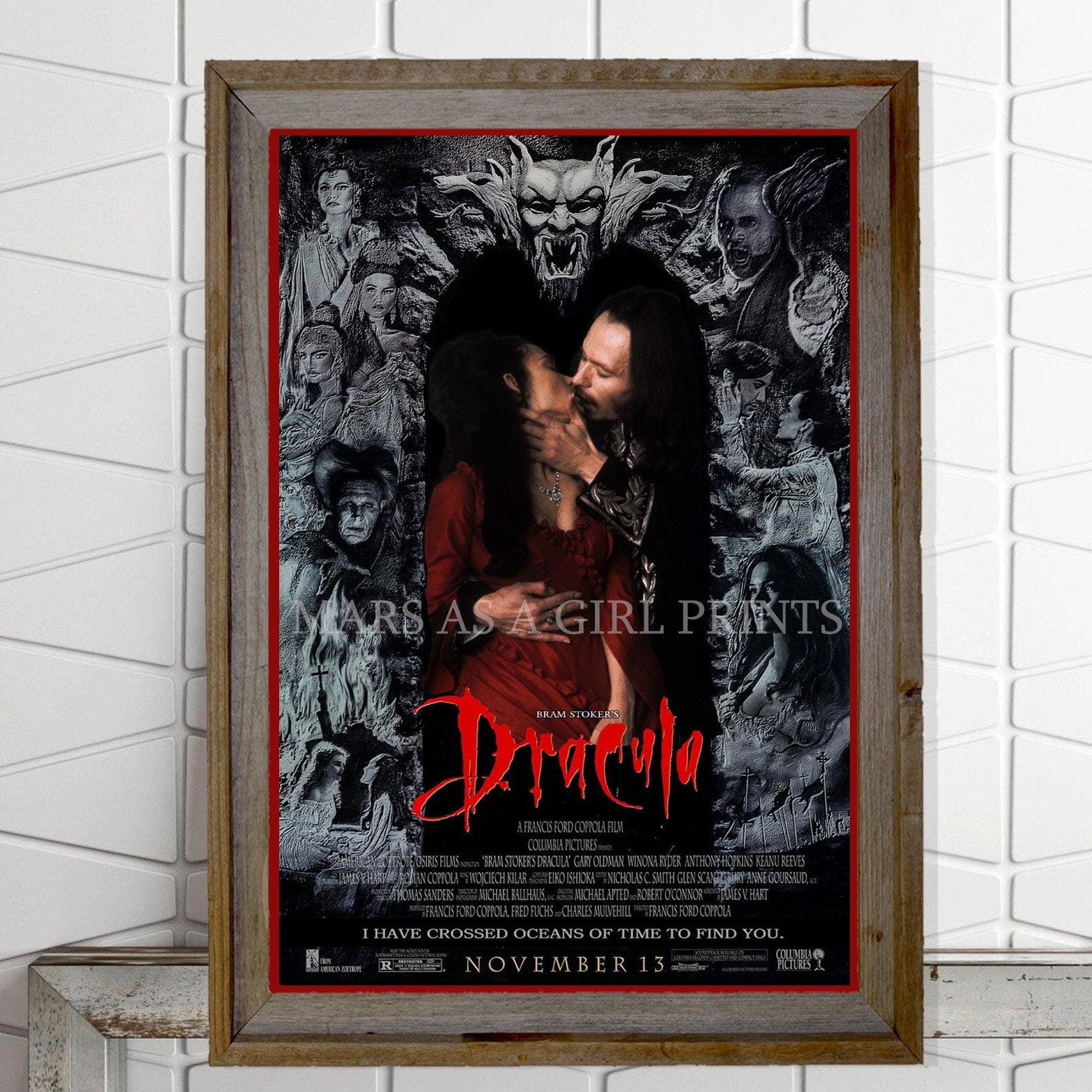 POSTER Bram Stoker's DRACULA / Dracula and Mina / Dracula Alternative Movie Poster-UNFRAMED ...