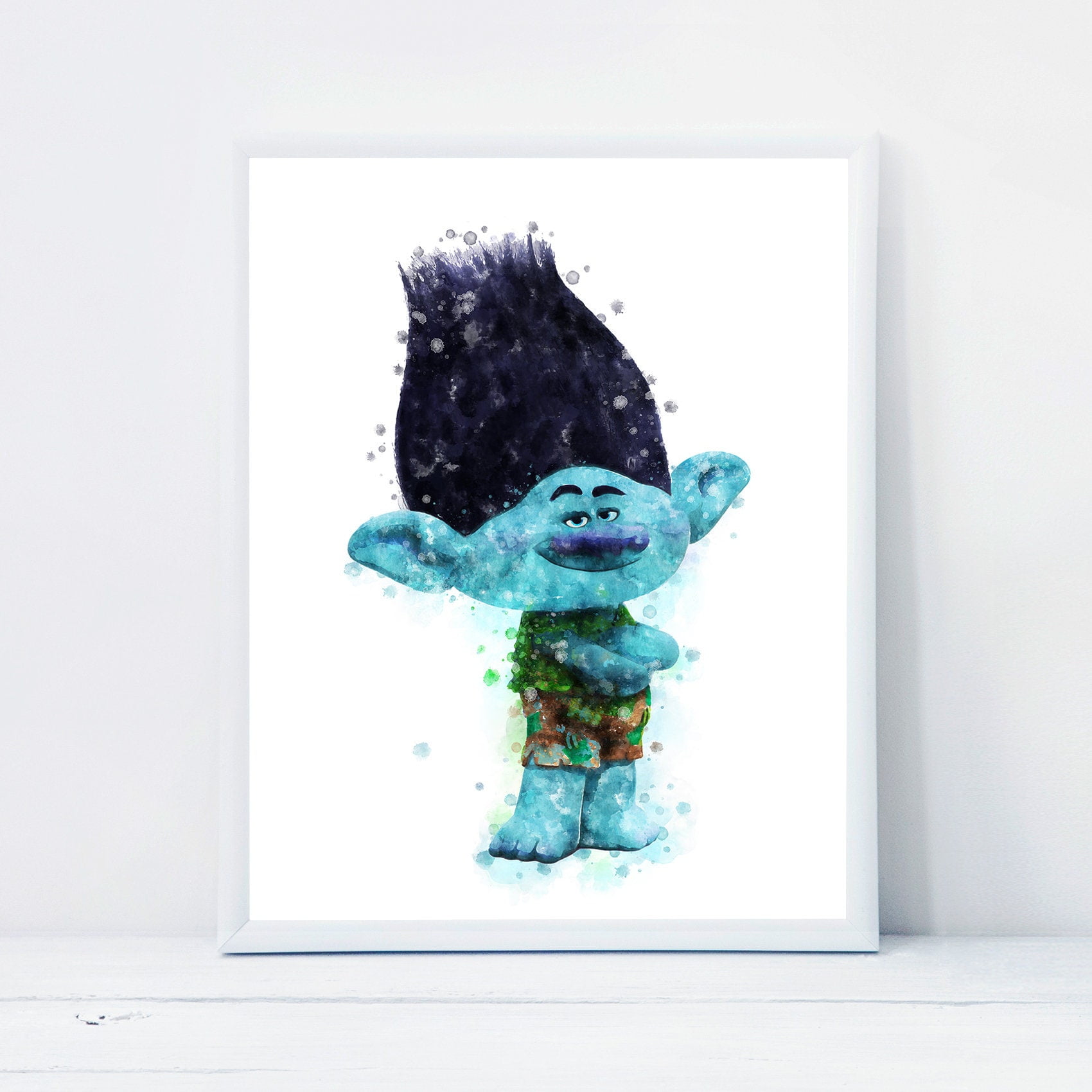 POSTER Branch Trolls Print Trolls Watercolor Painting Troll Branch ...