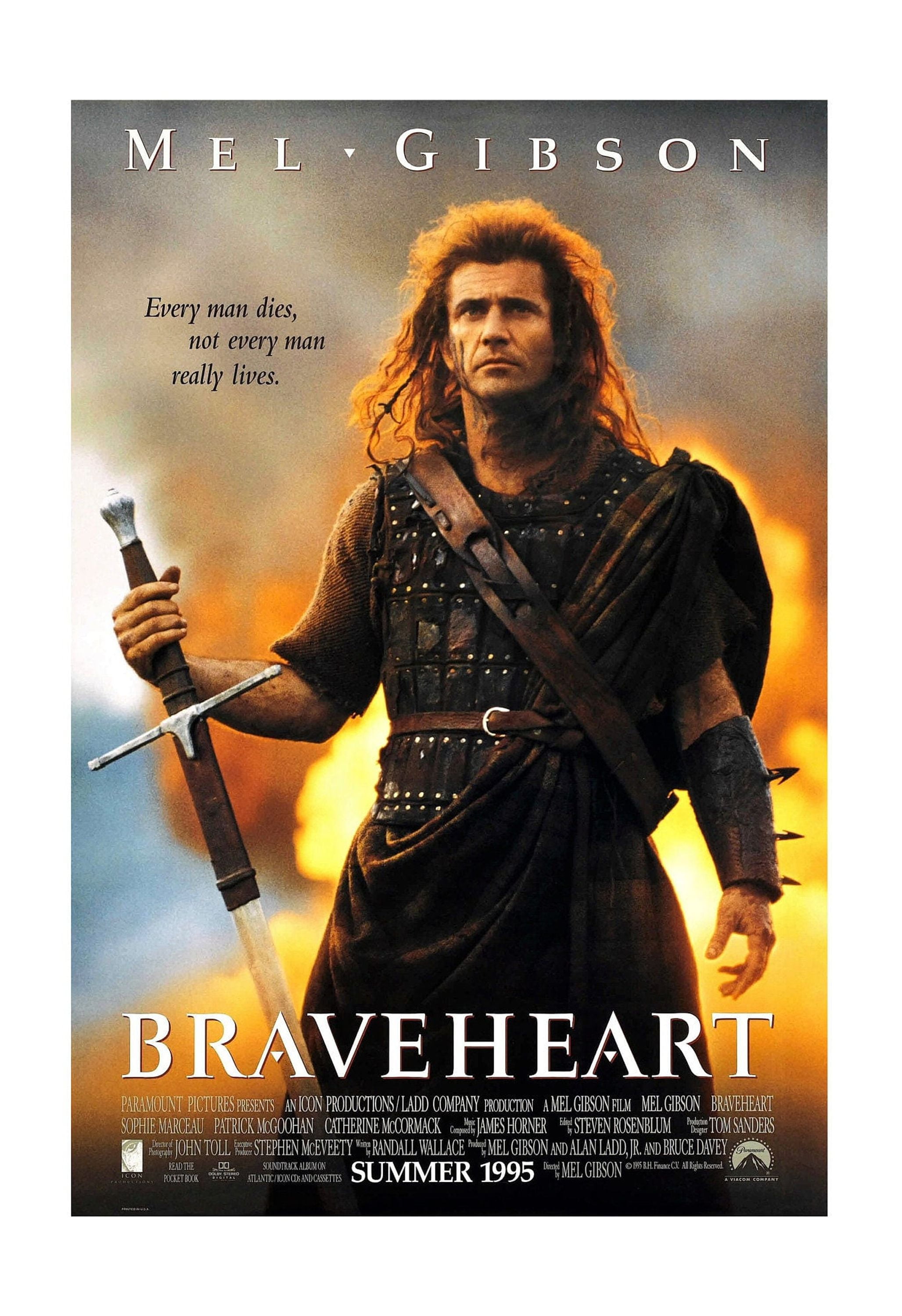 POSTER Braveheart Movie Poster Glossy High Quality Print Photo Wall Art ...