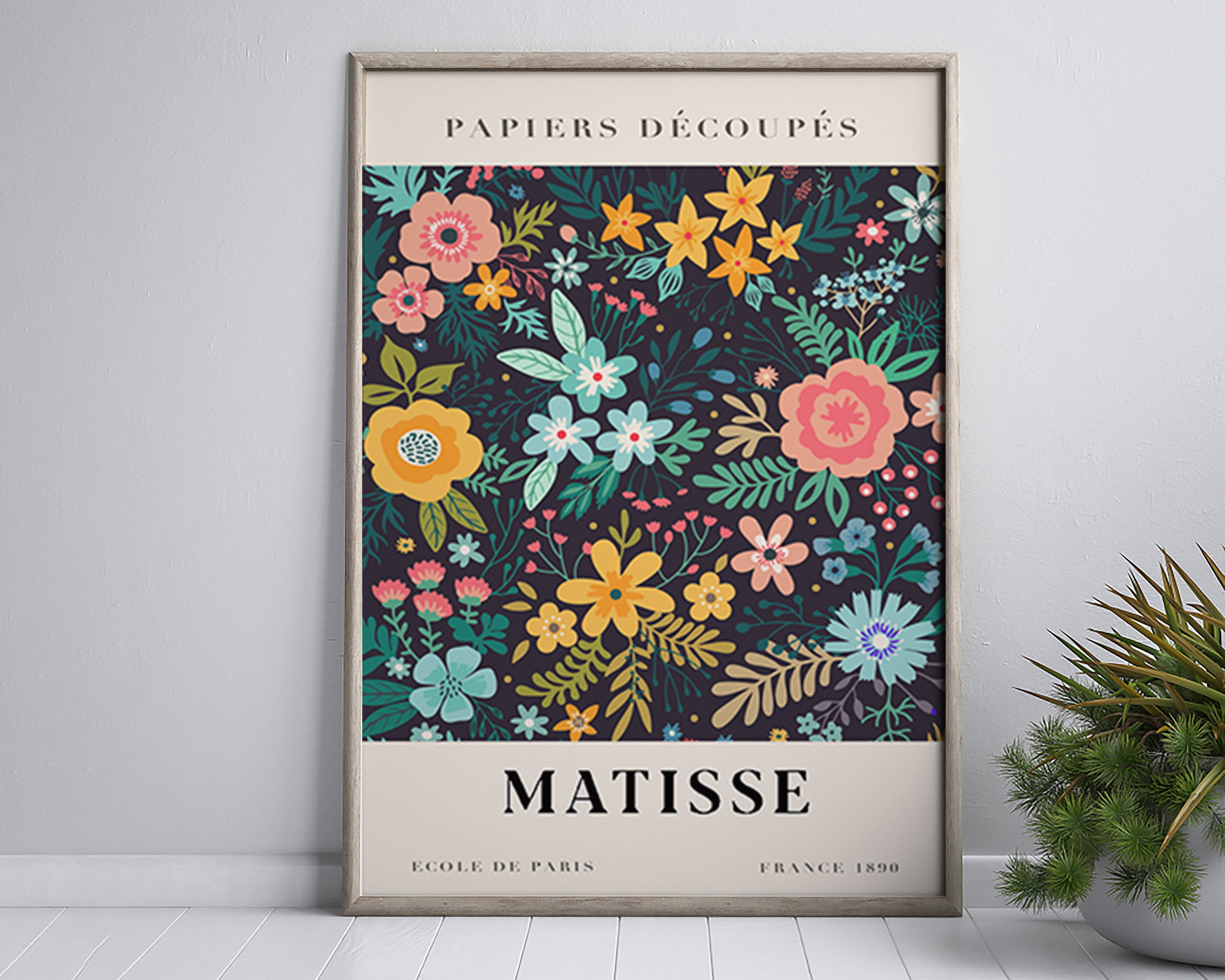 POSTER Bright Flower Art, Herb Digital, Vine Flower Wall, Perennial ...