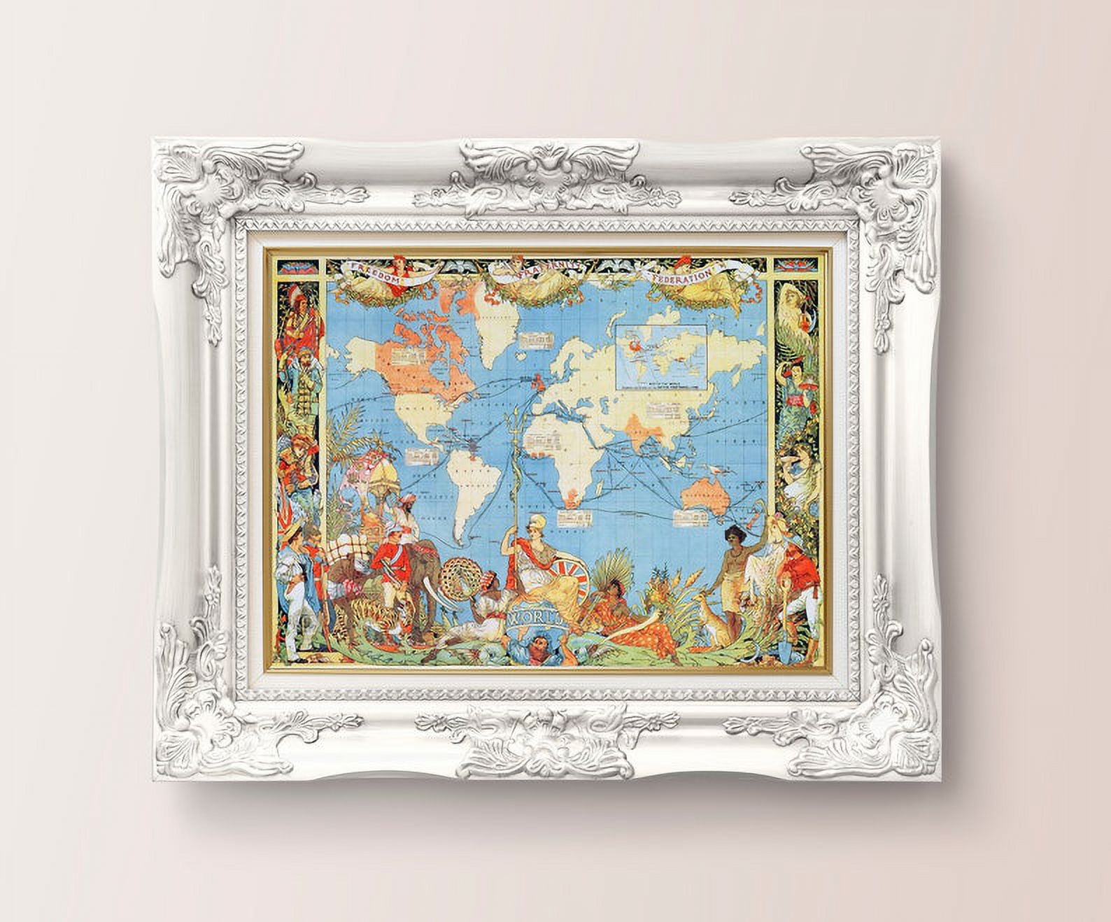 Poster British Empire World Map, 1886, 1886 World Map, British Empire ...