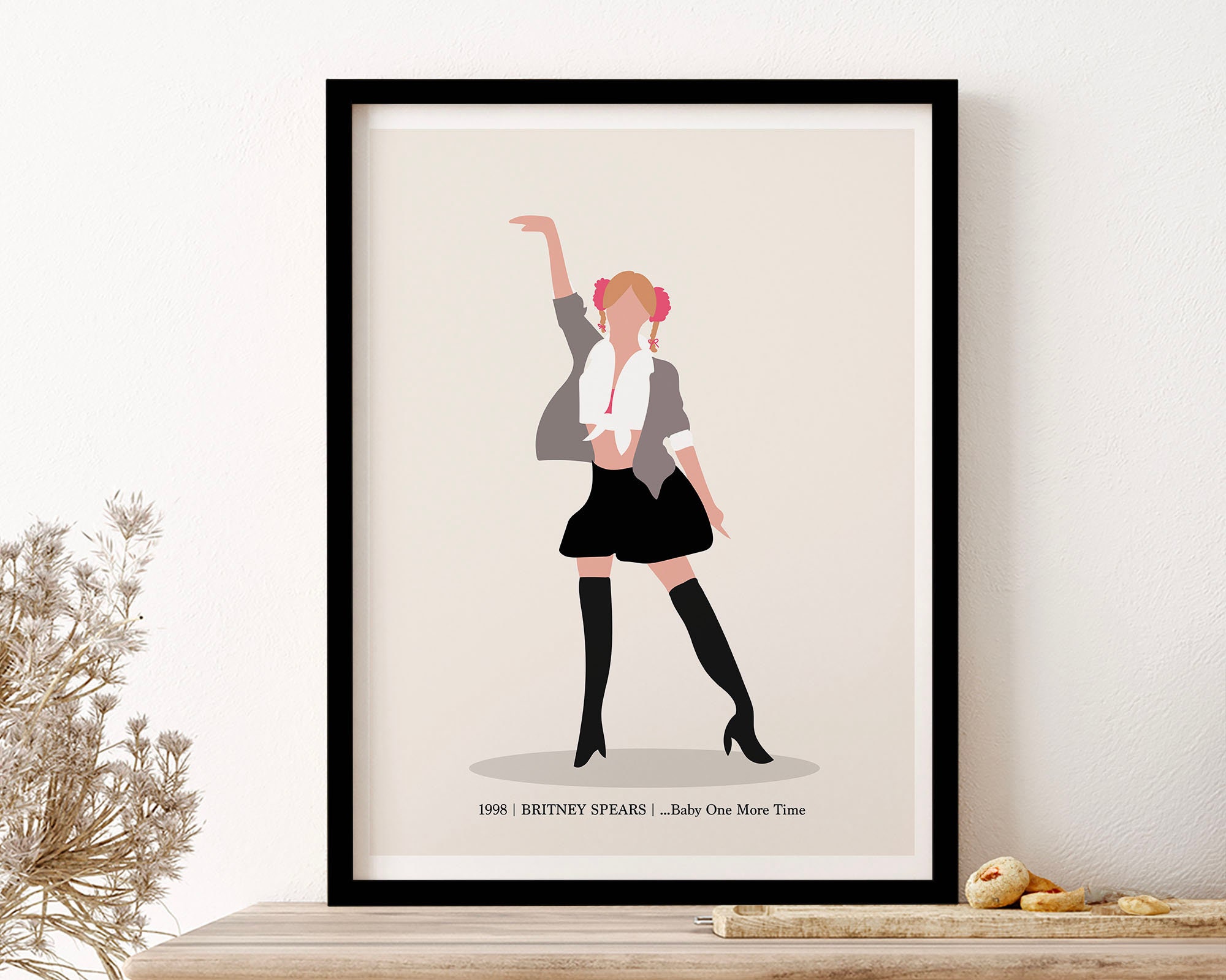 POSTER Britney Spears Baby One More Time Fan Art Illustration Wall Art ...