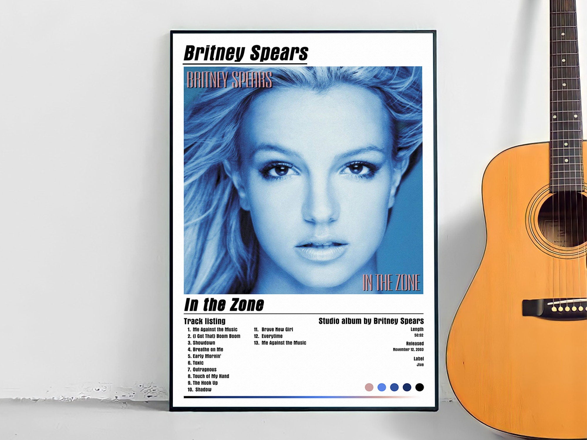 POSTER Britney Spears - In the Zone | Album Cover Poster-UNFRAMED ...
