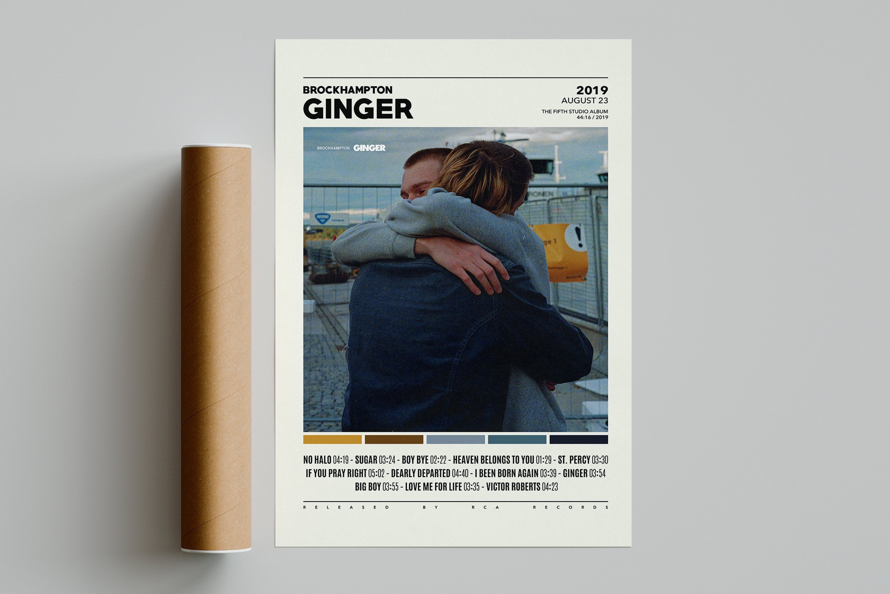 POSTER Brockhampton Posters / Ginger Poster, Tracklist Album Cover ...