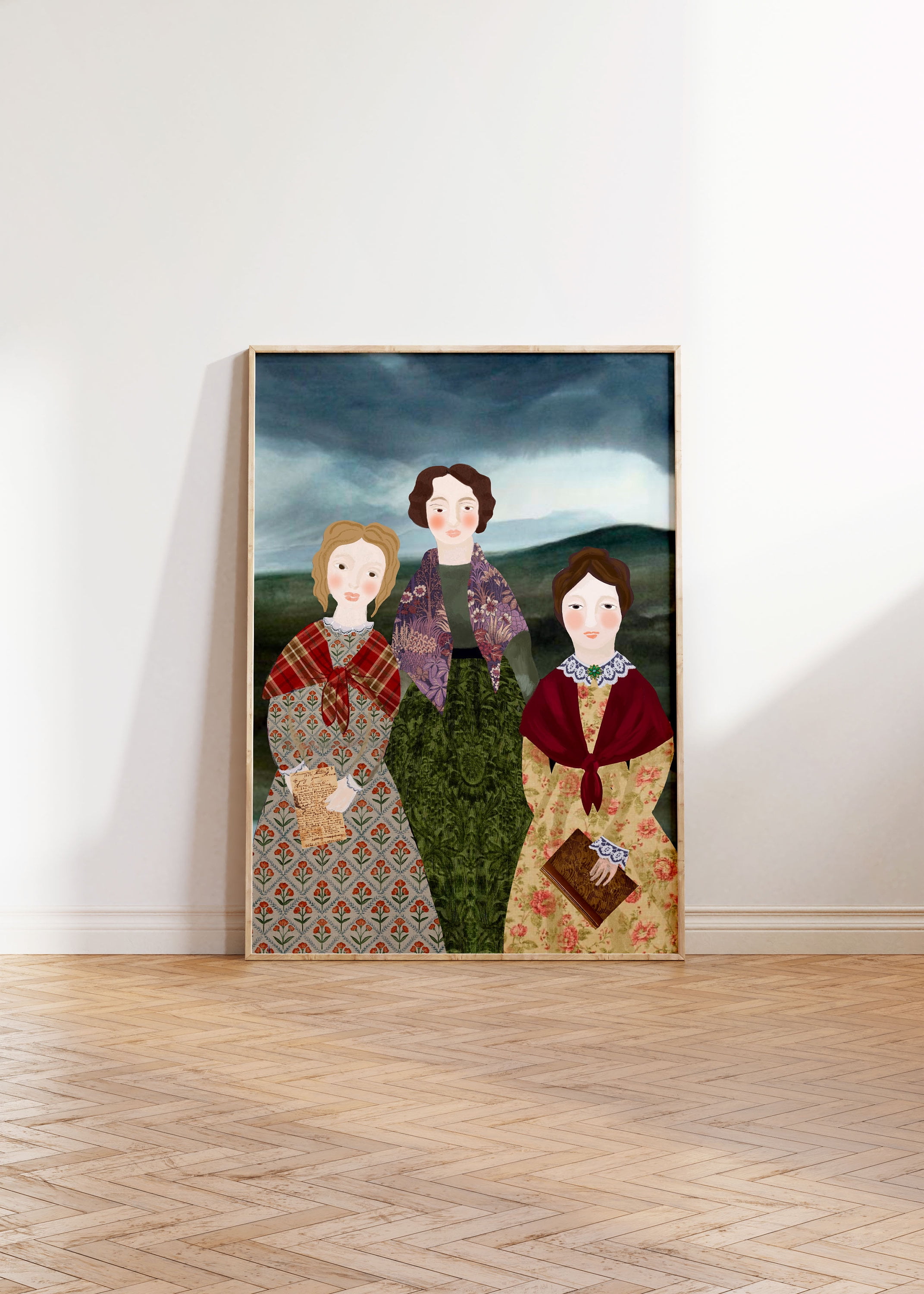 POSTER Bronte Sisters Portrait | Wall Art, Emily Bronte, Charlotte ...