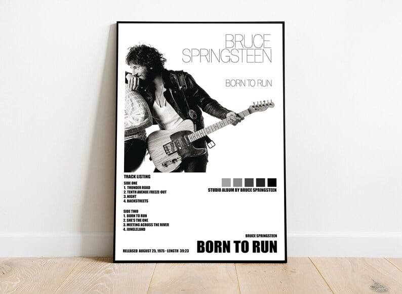 Poster Bruce Springsteen - Born to Run Poster | Album Cover Poster | Room Decor | Wall Decor ...