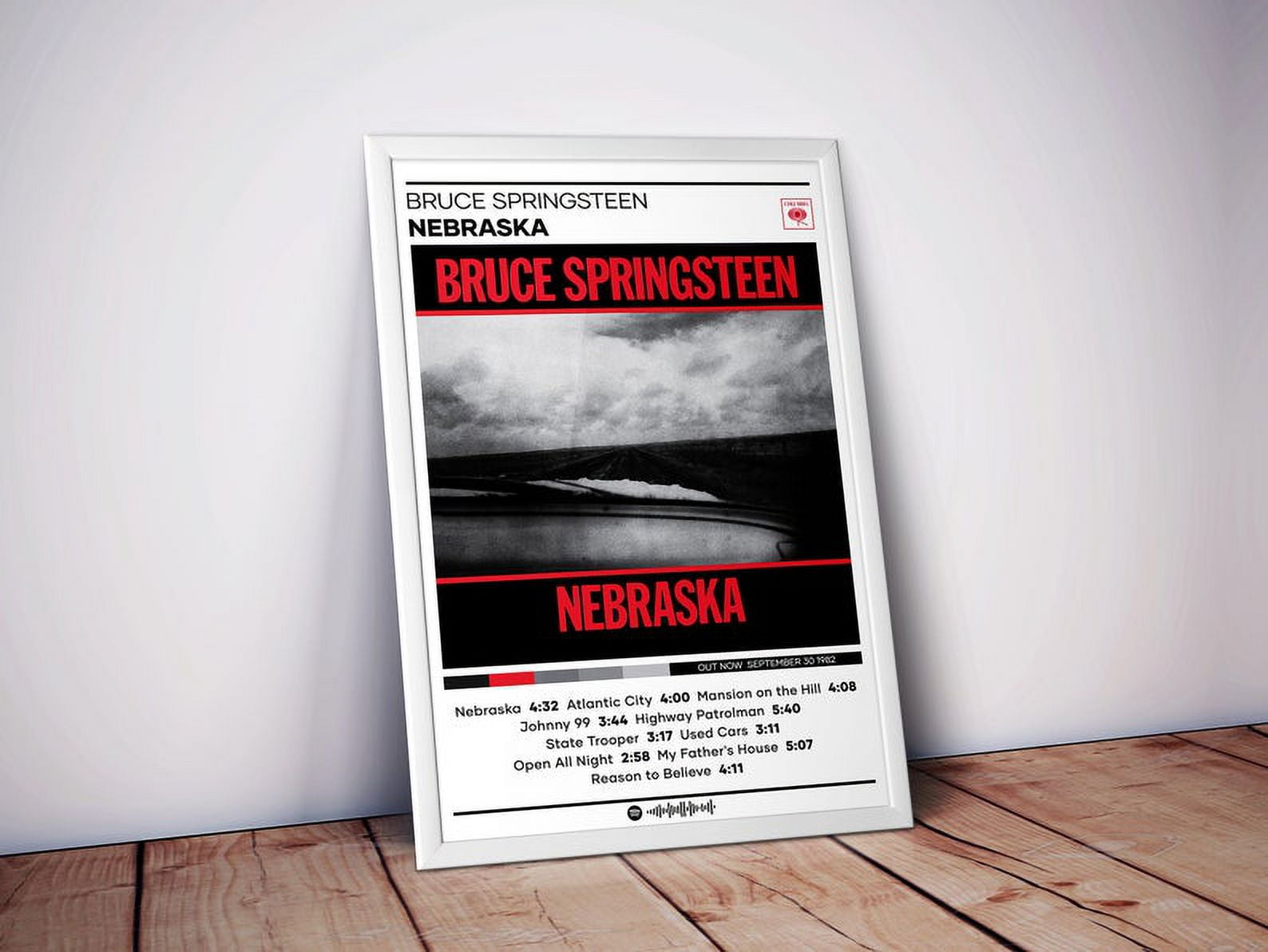 POSTER Bruce Springsteen Poster | Nebraska Poster | | Album Poster ...