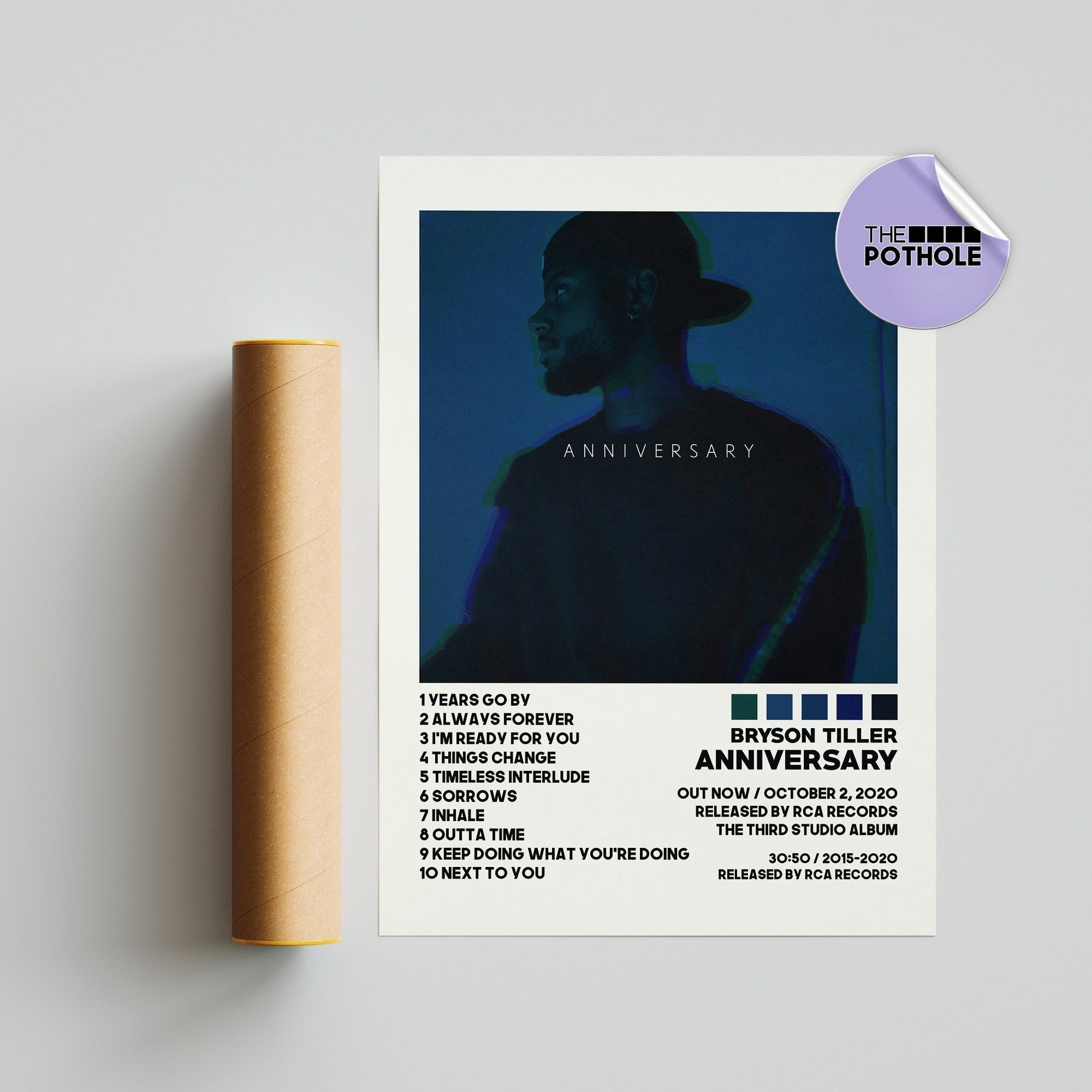 POSTER Bryson Tiller Posters / Anniversary Poster, Tracklist Album ...