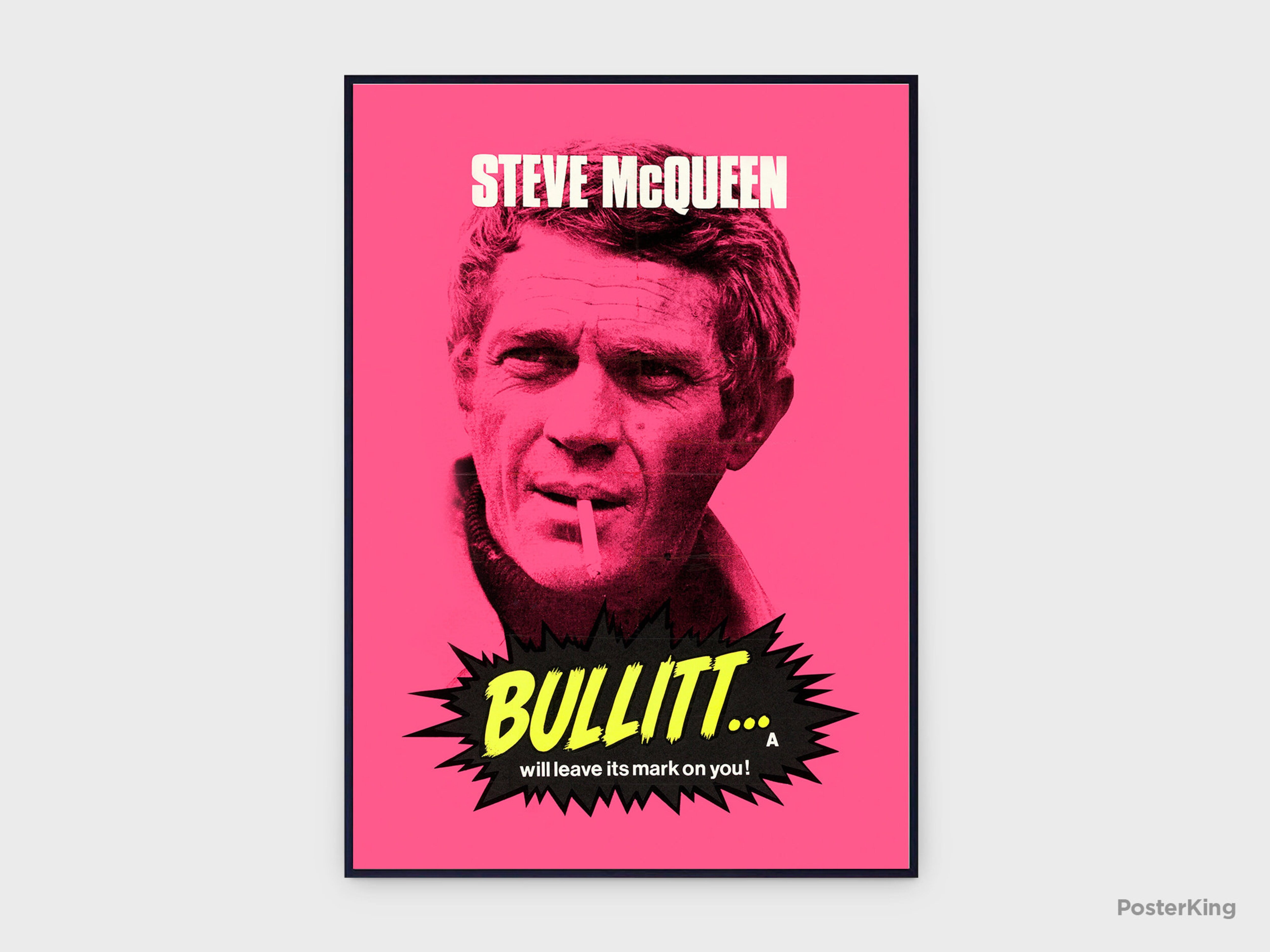 POSTER Bullitt 1969 Movie Original Vintage Poster, Crime Drama Steve ... POSTER Bullitt 1969 Movie Original Vintage Poster, Crime Drama Steve ...