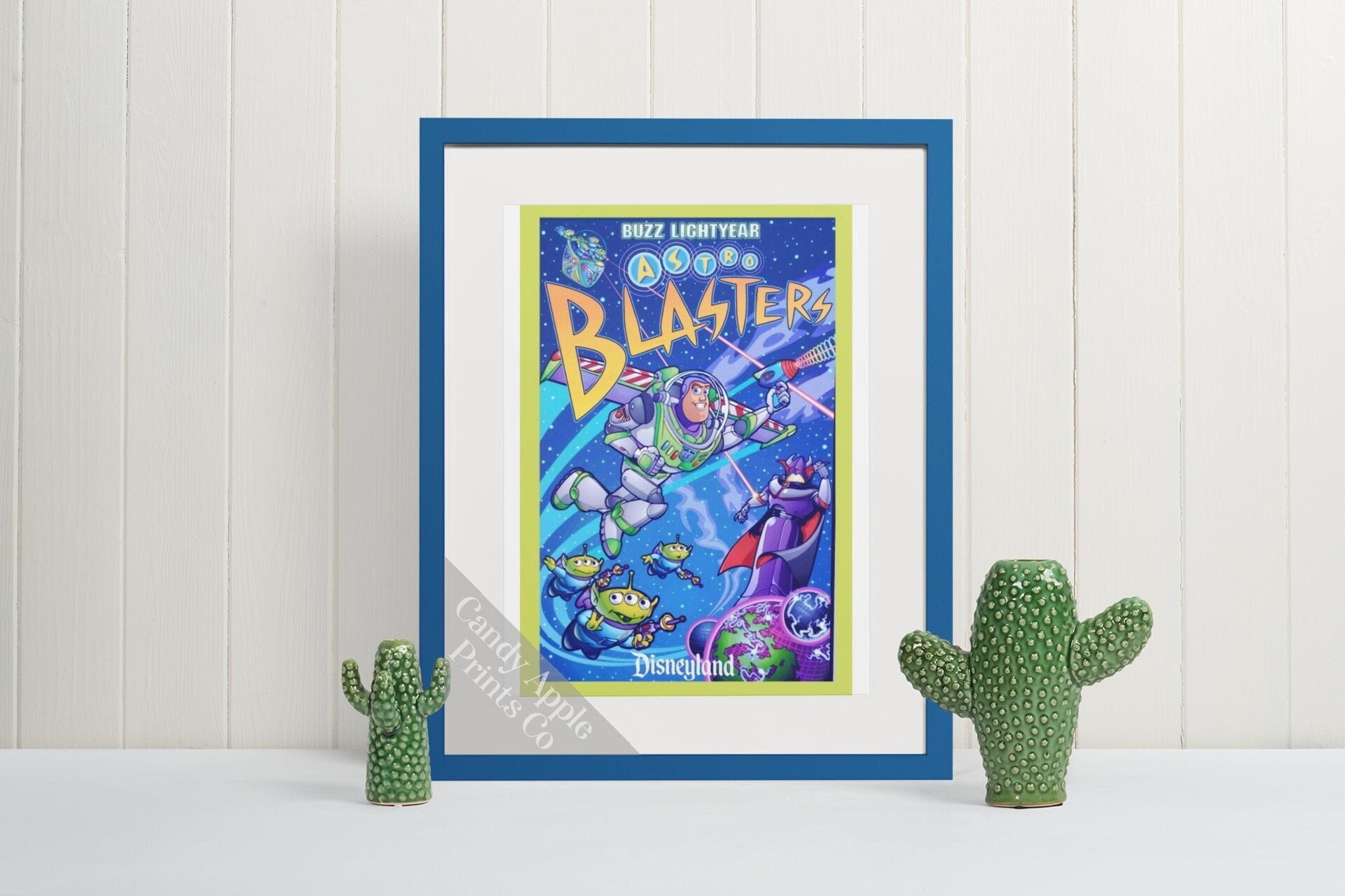 POSTER Buzz Lightyear Astro Blasters - Disneyland Print. Disney World ...