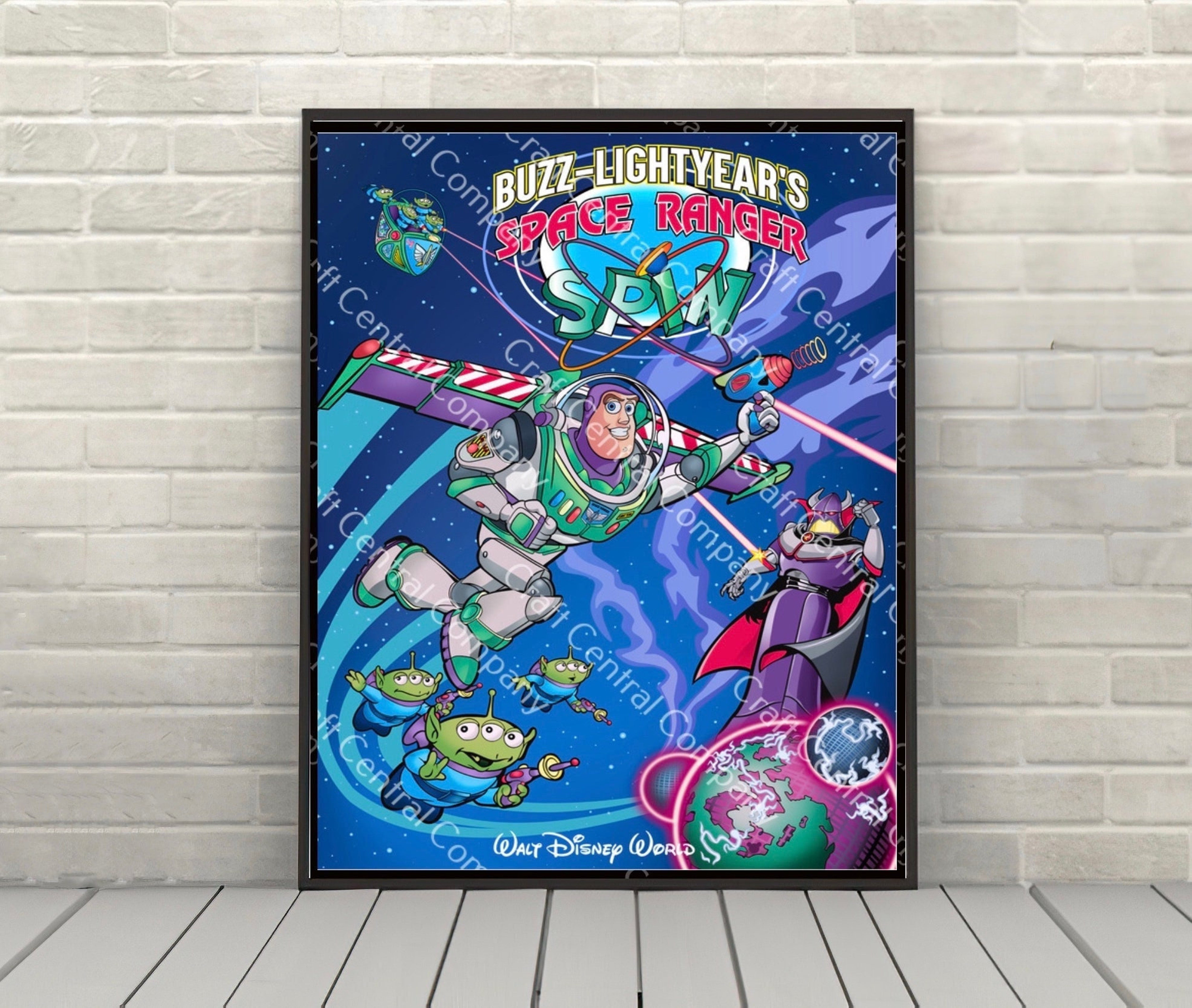 POSTER Buzz Lightyear's Space Ranger Spin Poster Disney Attraction ...