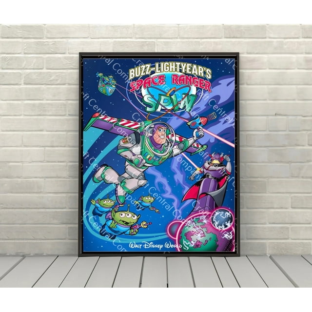 POSTER Buzz Lightyear's Space Ranger Spin Poster Disney Attraction ...