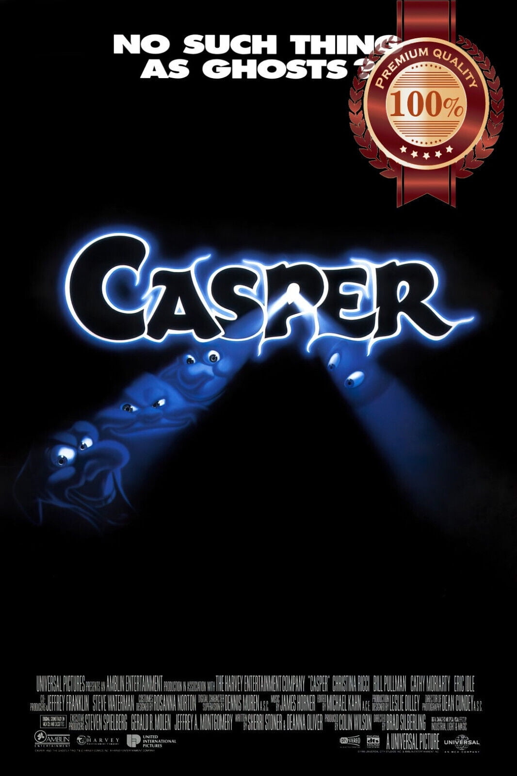 POSTER CASPER 1995 90s THE GHOST ORIGINAL CINEMA MOVIE FILM ART PRINT ...