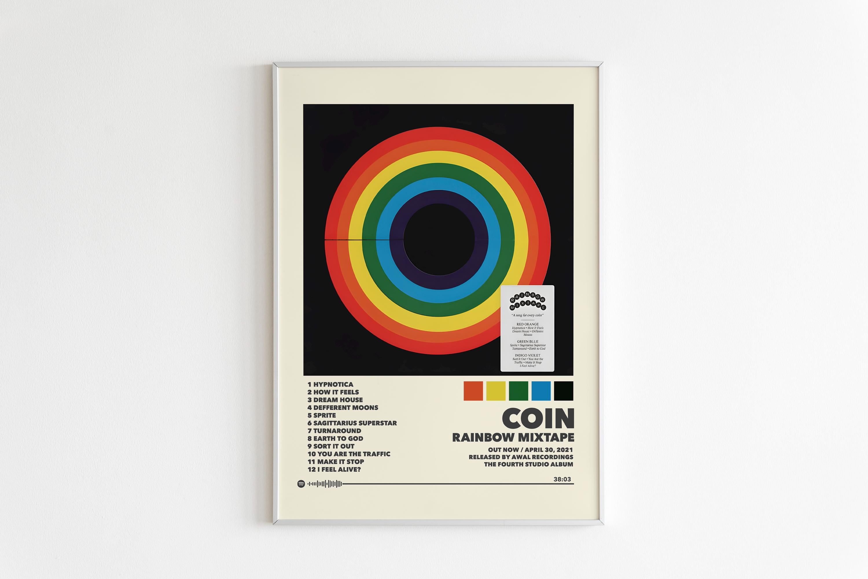 POSTER COIN Posters / Rainbow Mixtape Poster / Album Cover Poster ...