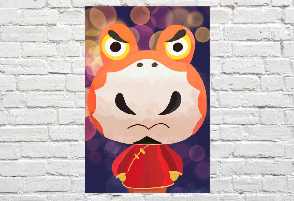 POSTER CROQUE Animal Crossing New Horizons Harv's Island Villager ...