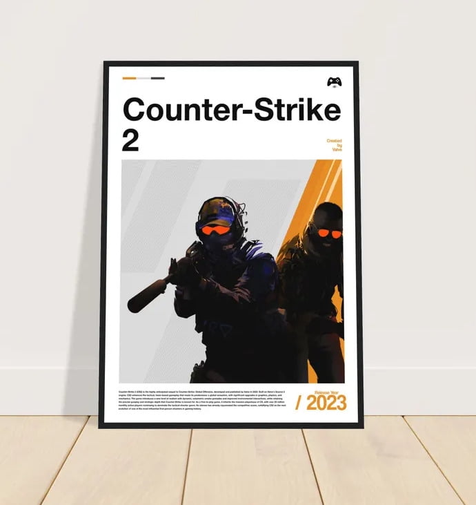 POSTER CS2 Gaming Poster, Counter-Strike 2 Poster, CS2 Wall Art, Gamer ...