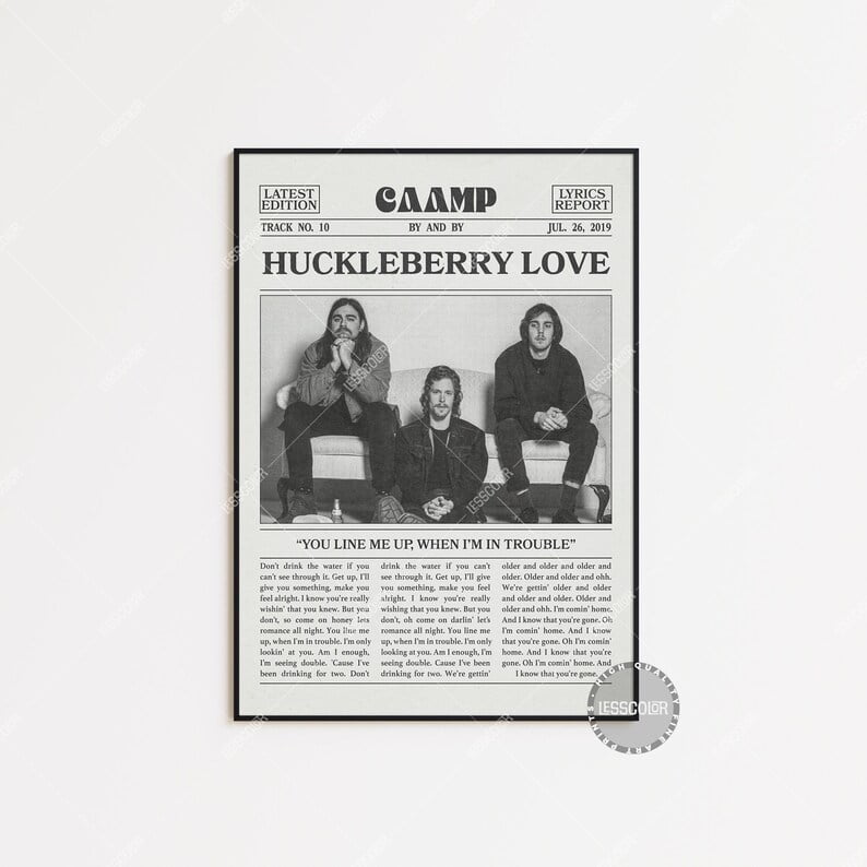 POSTER Caamp Newspaper Print, Huckleberry Love Poster, Huckleberry Love ...