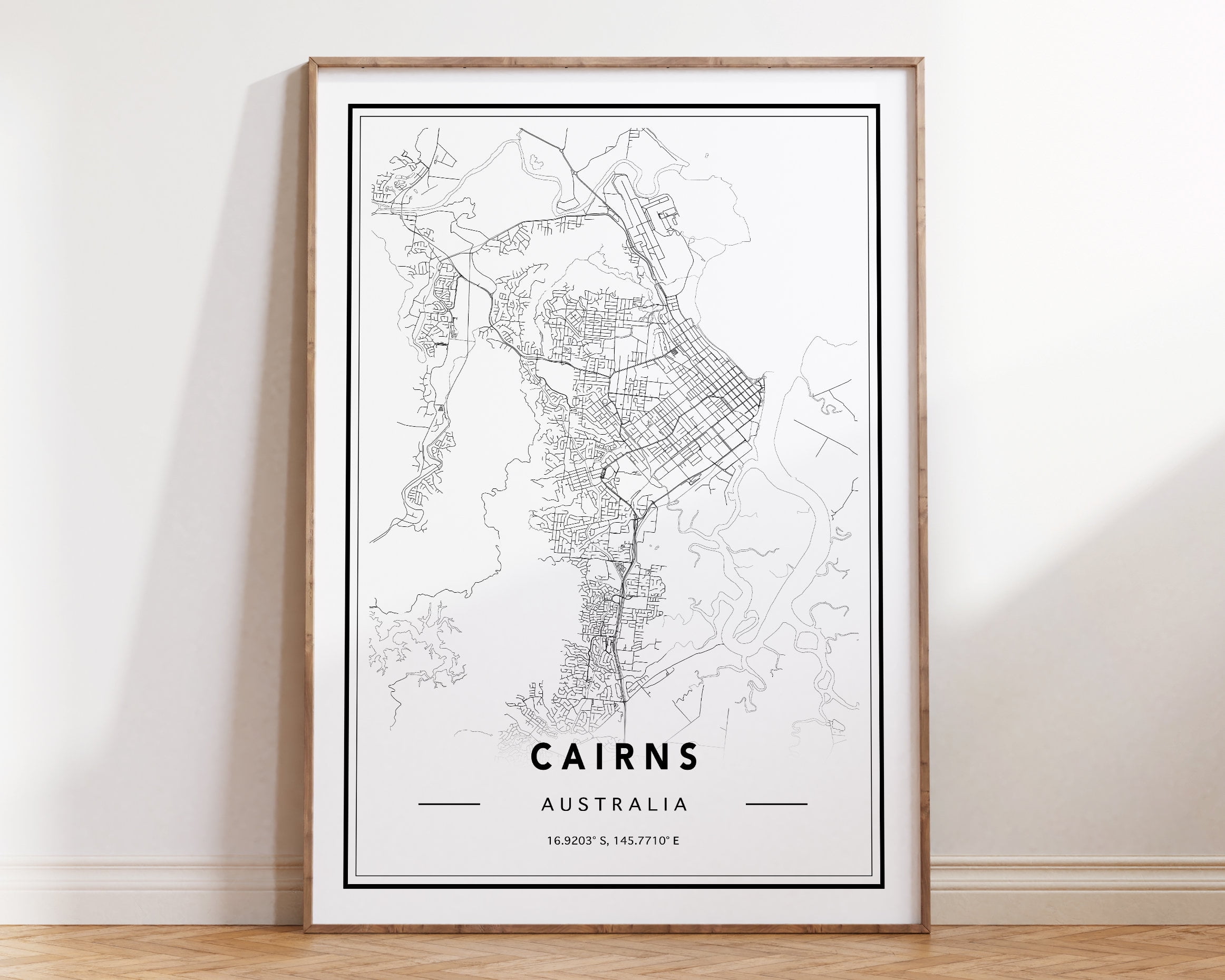 POSTER Cairns Australia Map Poster, Cairns City Map, Map Of Cairns, Cairns Map Print, Cairns Map ...