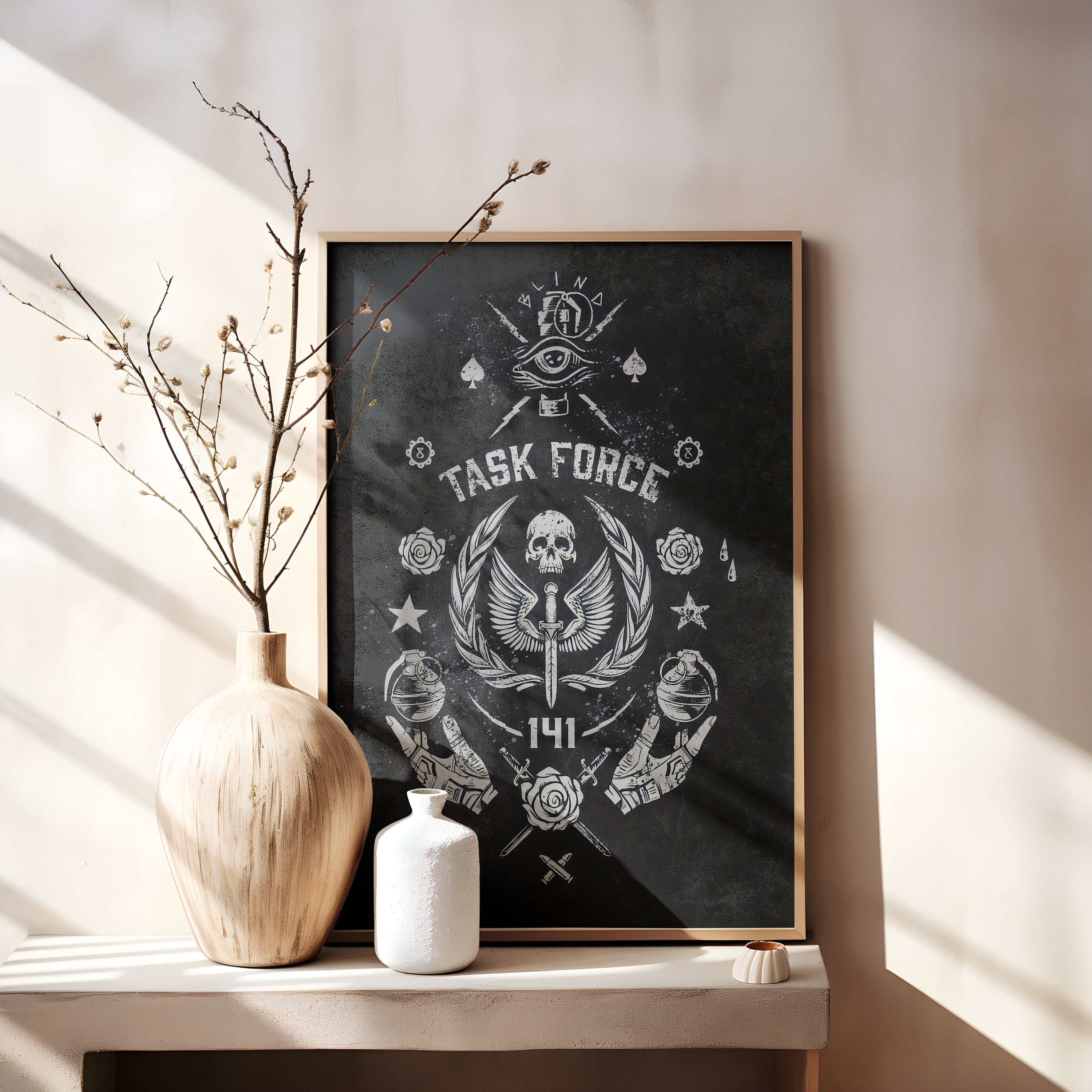 POSTER Call of Duty Modern Warfare Poster, Task Force 141, Game Poster ...