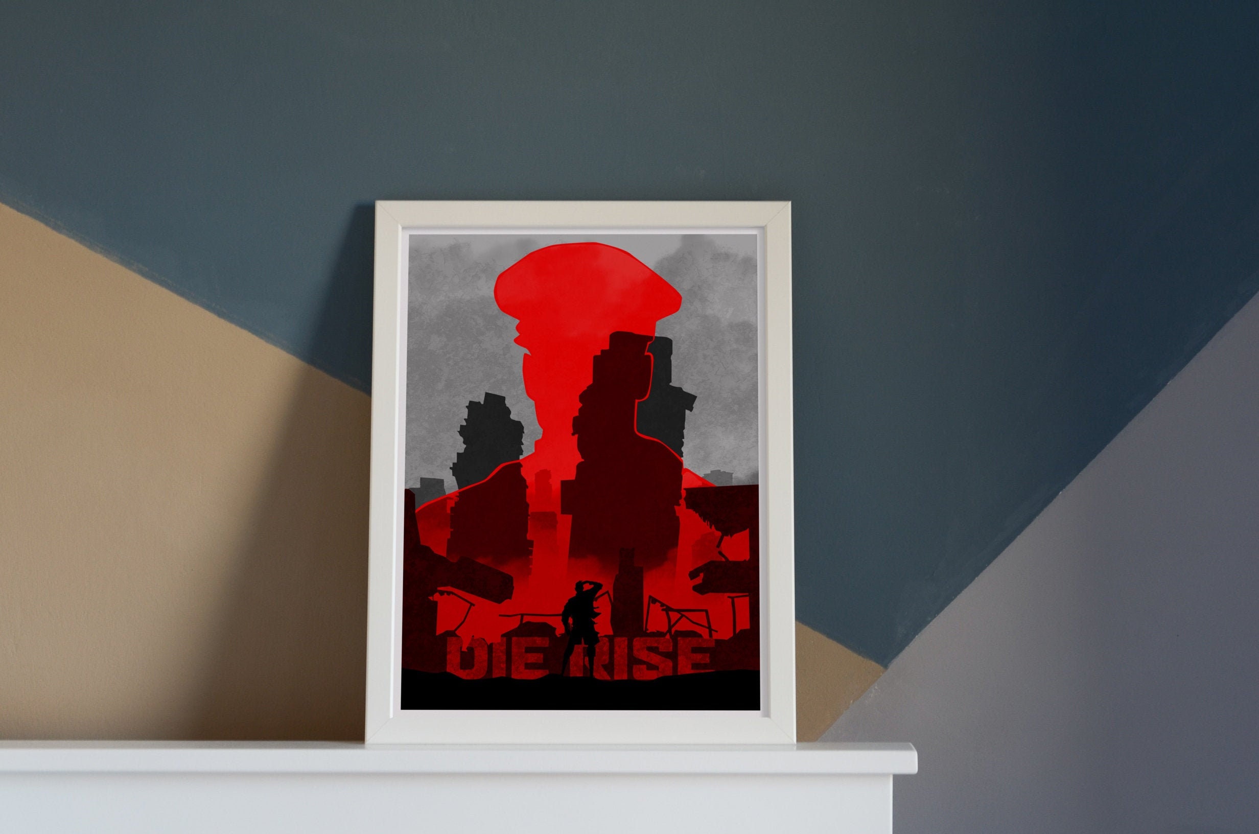 POSTER Call of Duty Zombies Poster Print, Die Rise, Nazi Zombies, Black ...