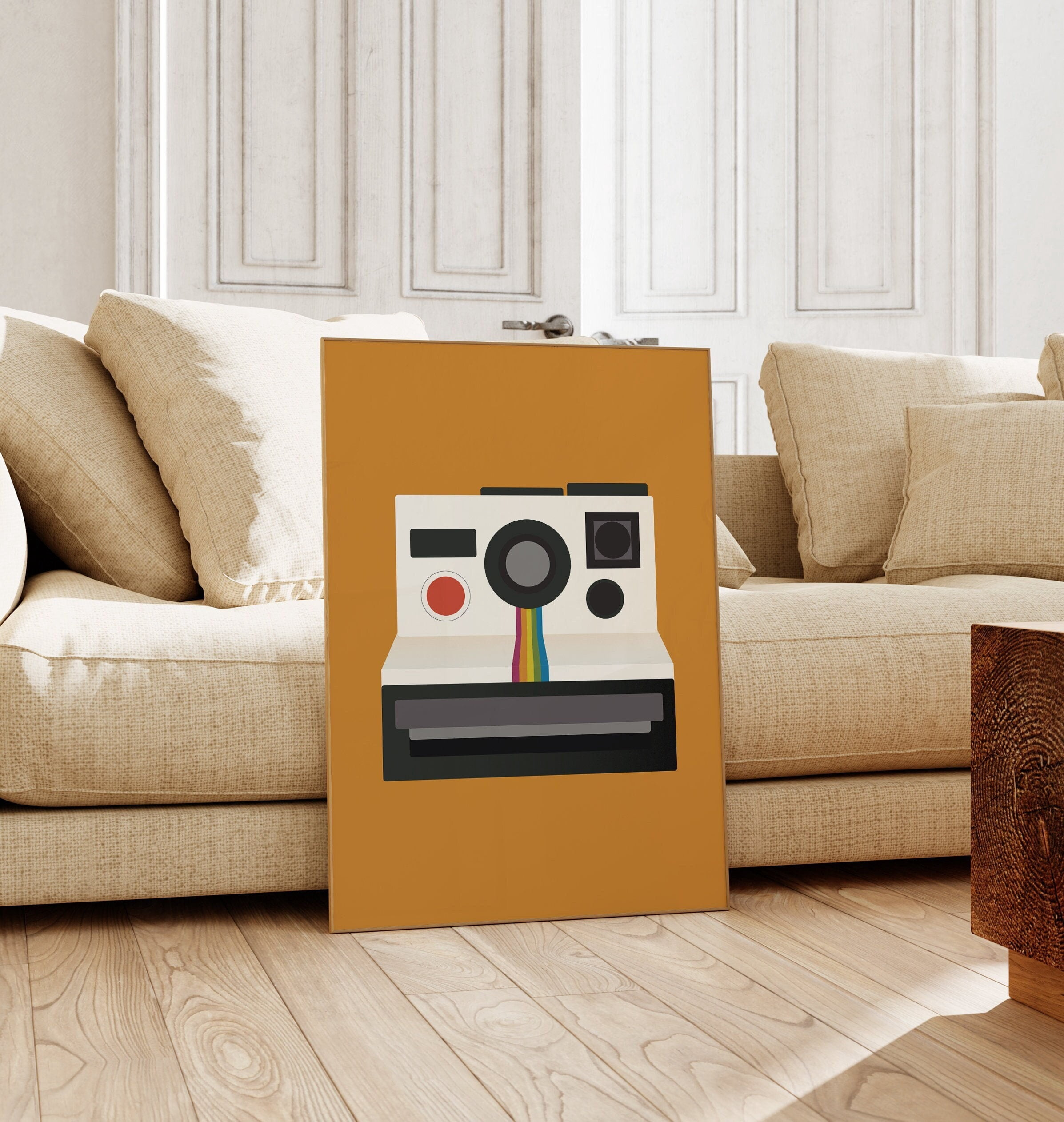 POSTER Camera Print, Retro Camera, Mid-Century Modern Illustration ...