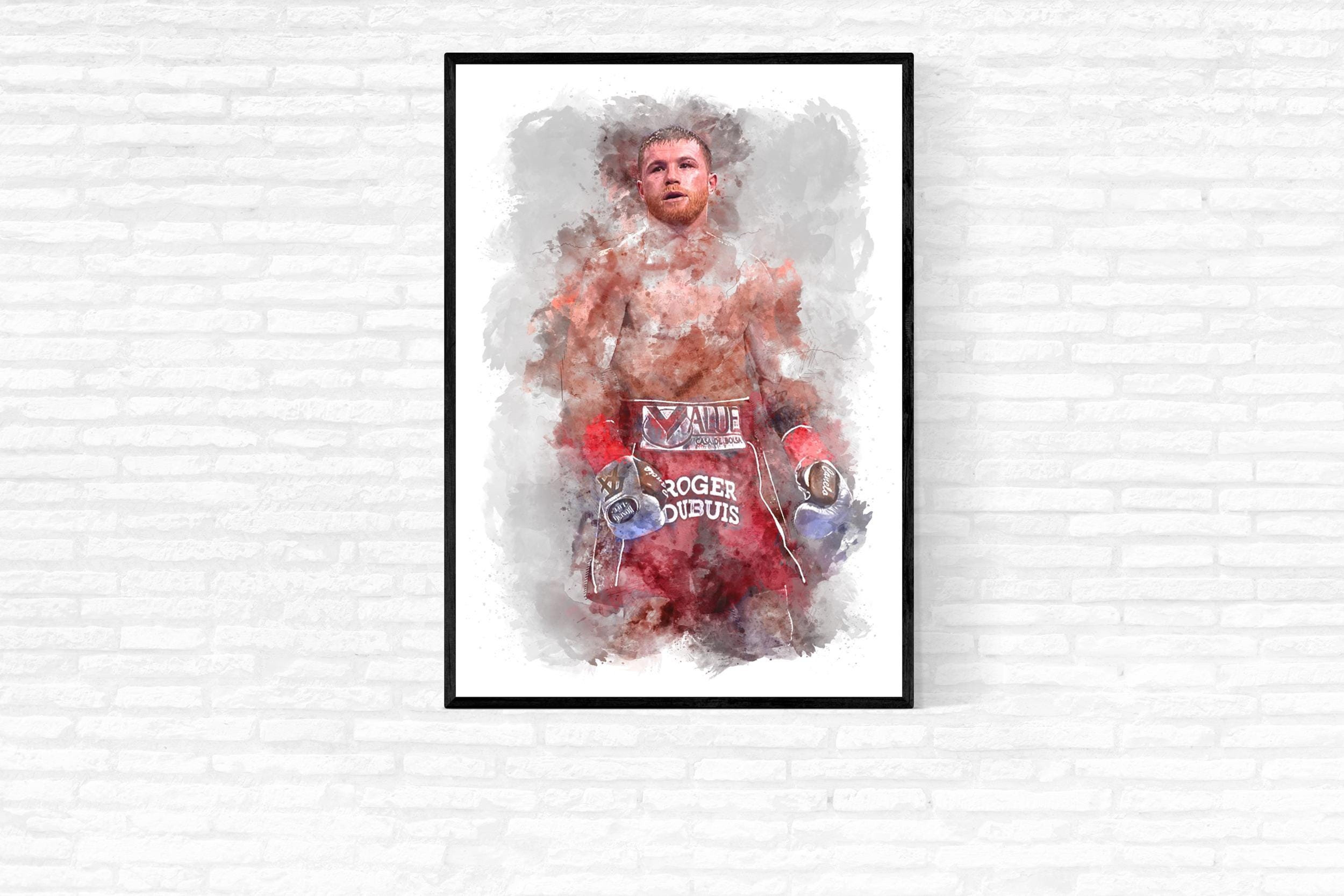 POSTER Canelo Alvarez Poster, Canelo Saul Alvarez Boxing Print, Boxing ...