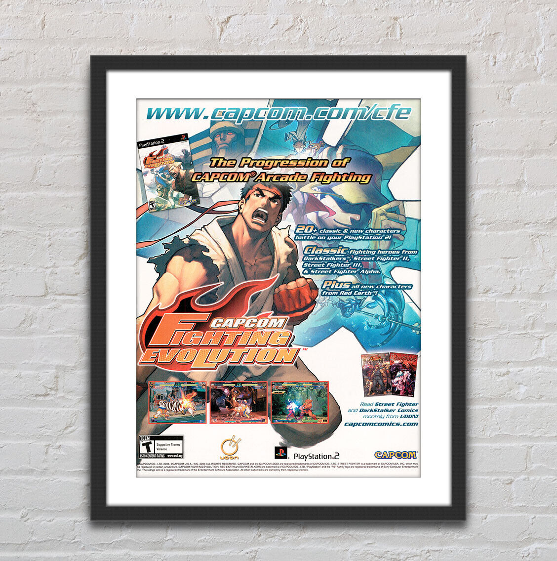 POSTER Capcom Fighting Evolution Playstation PS2 Glossy Poster Print 18 ...