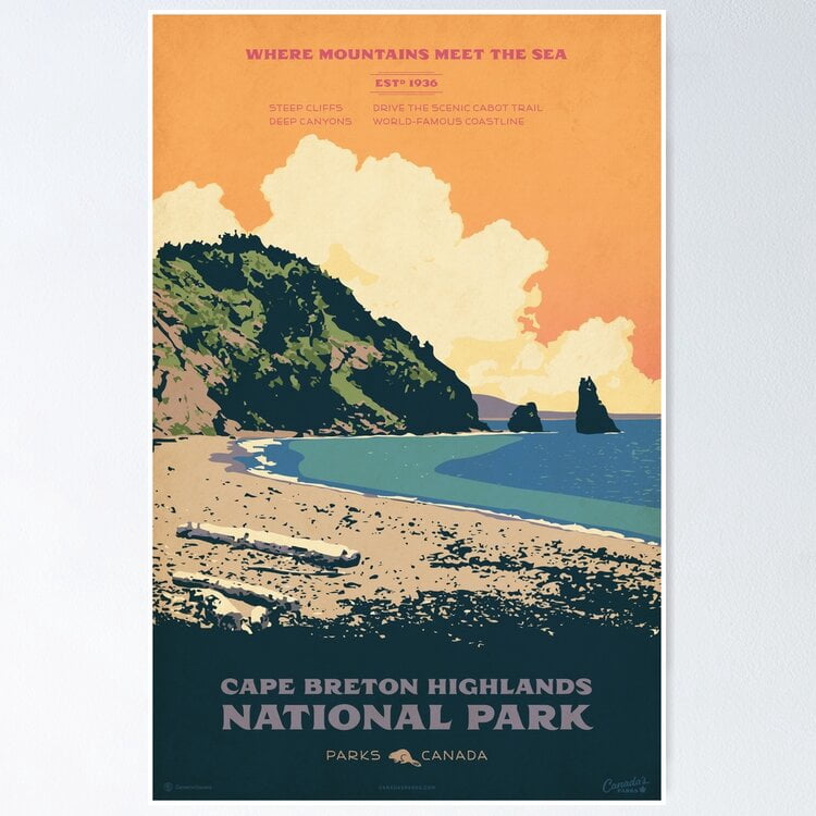 POSTER Cape Breton Highlands National Park poster Poster NO FRAMED ...