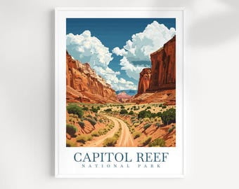 POSTER Capitol Reef National Park Travel Capitol Reef Print Wall Art ...