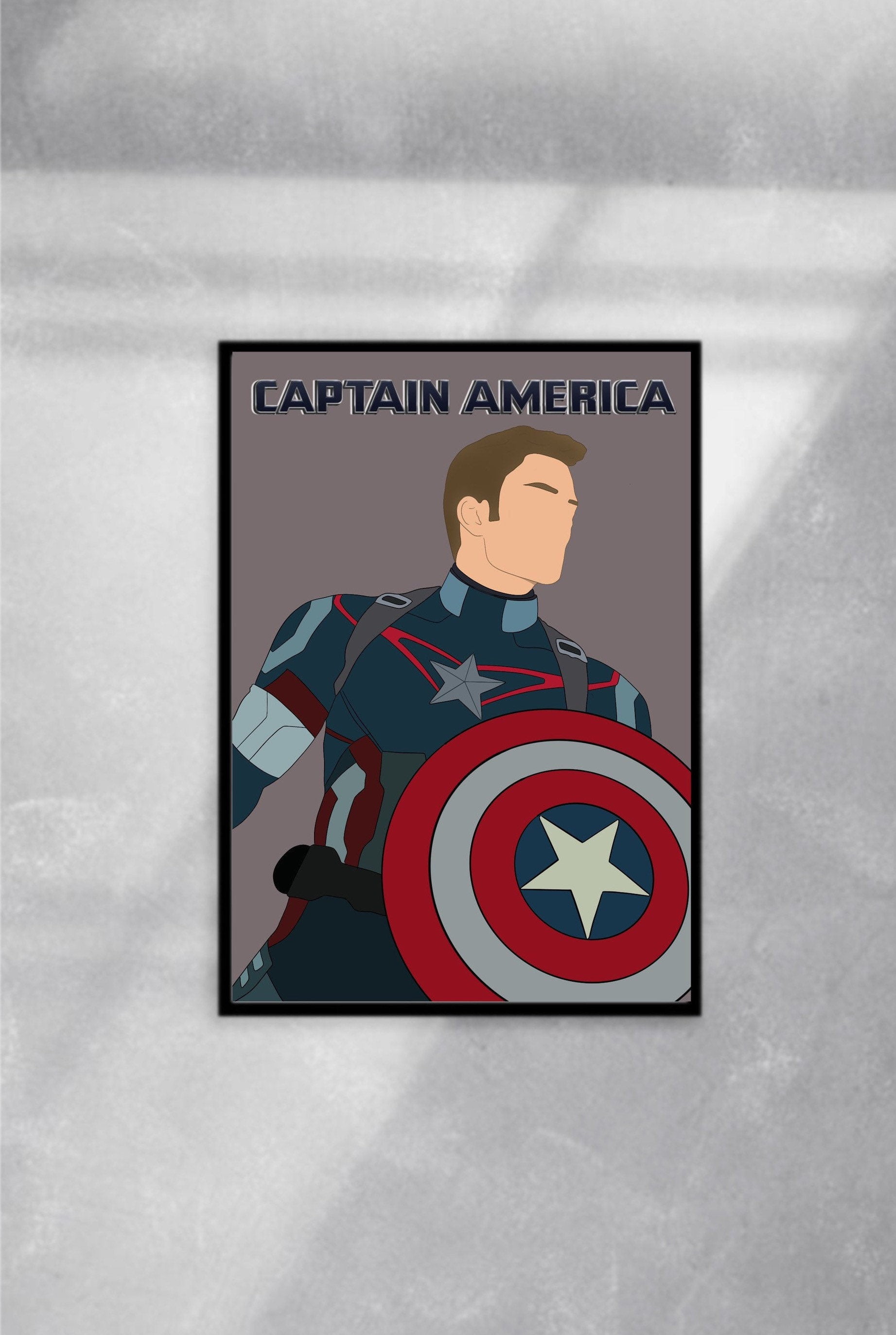 POSTER Captain America poster marvel mcu studios chris evans thor wanda ...