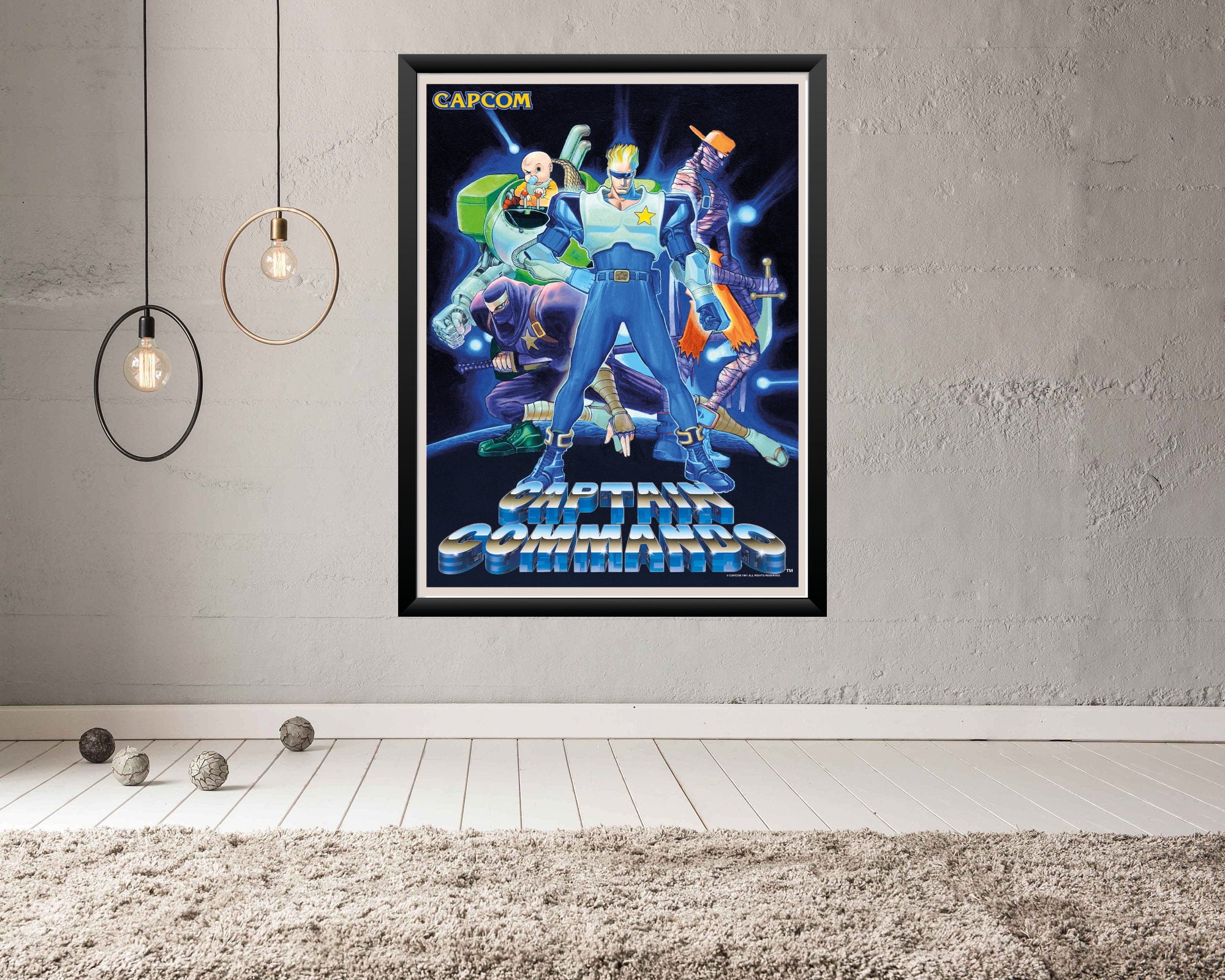 POSTER Captain Commando Arcade Video Game Poster-UNFRAMED - Walmart.com