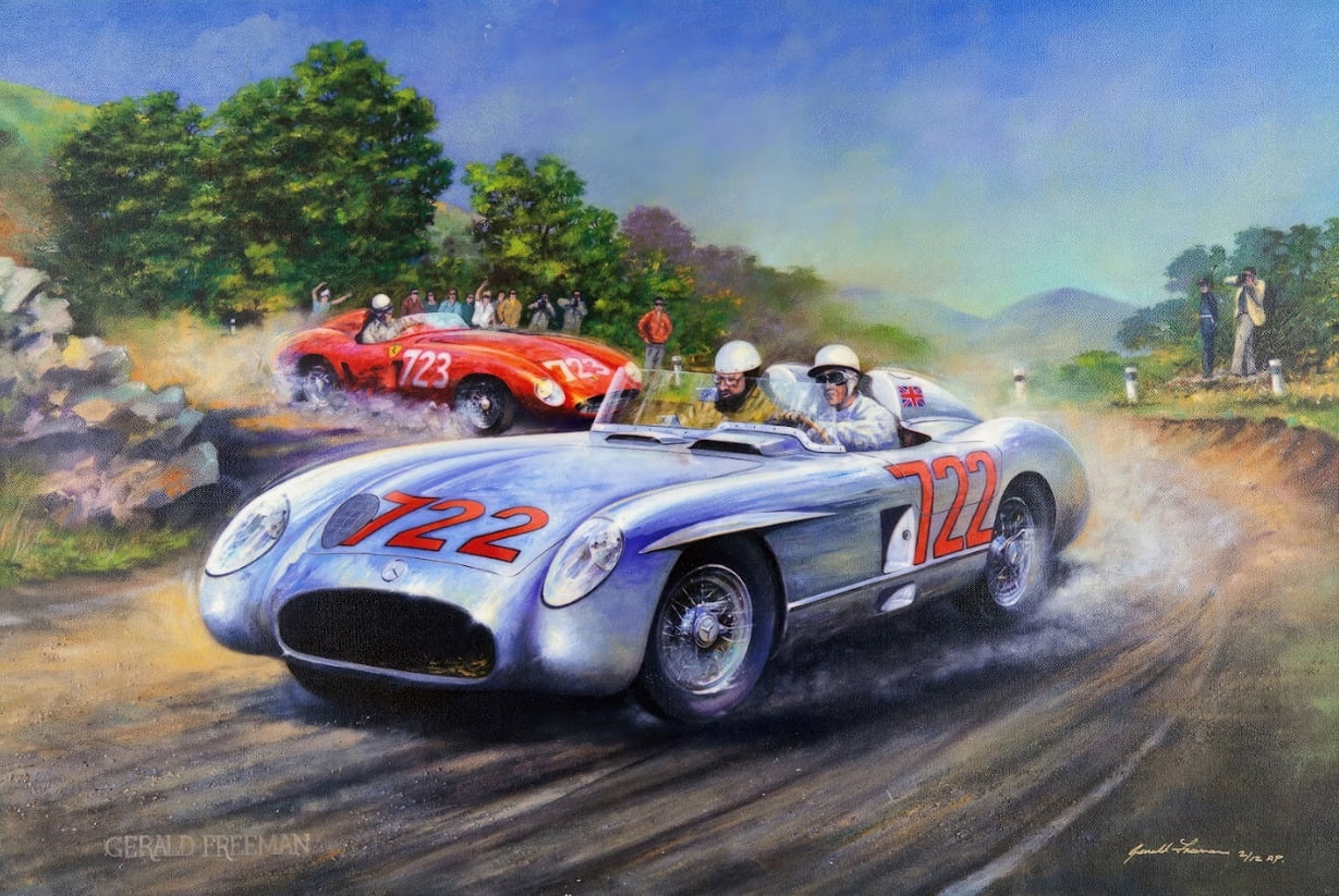 POSTER Car Racing Poster - High-Speed Motorsport Event, Retro Design ...