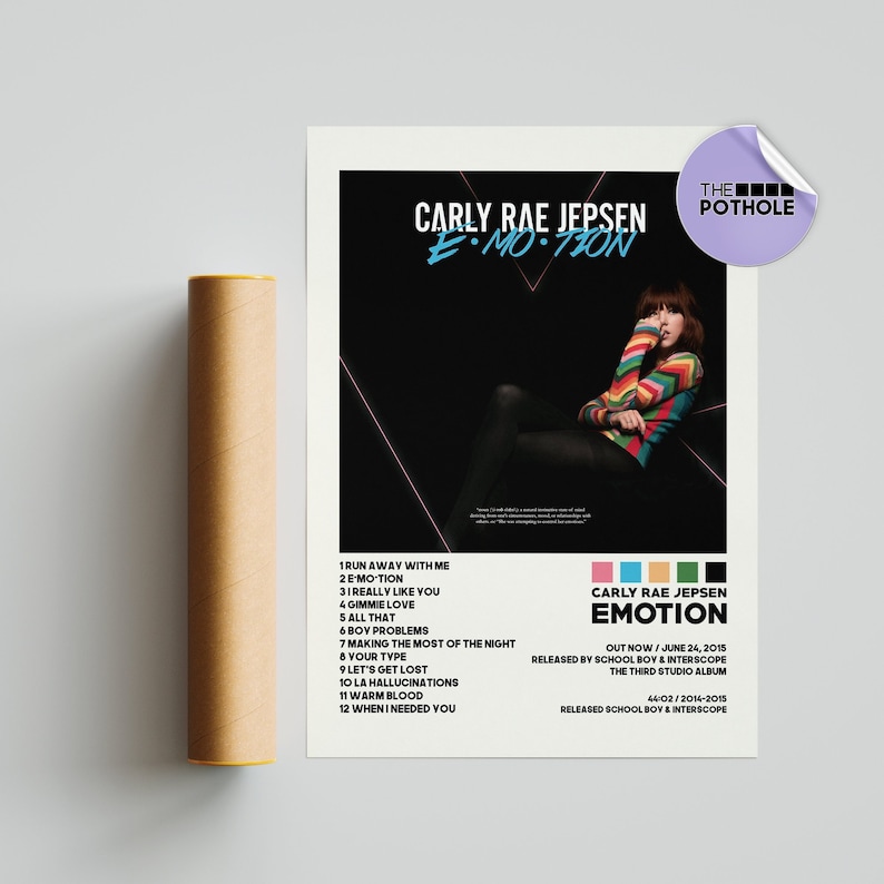 POSTER Carly Rae Jepsen Posters / Emotion Poster / Album Cover Poster ...