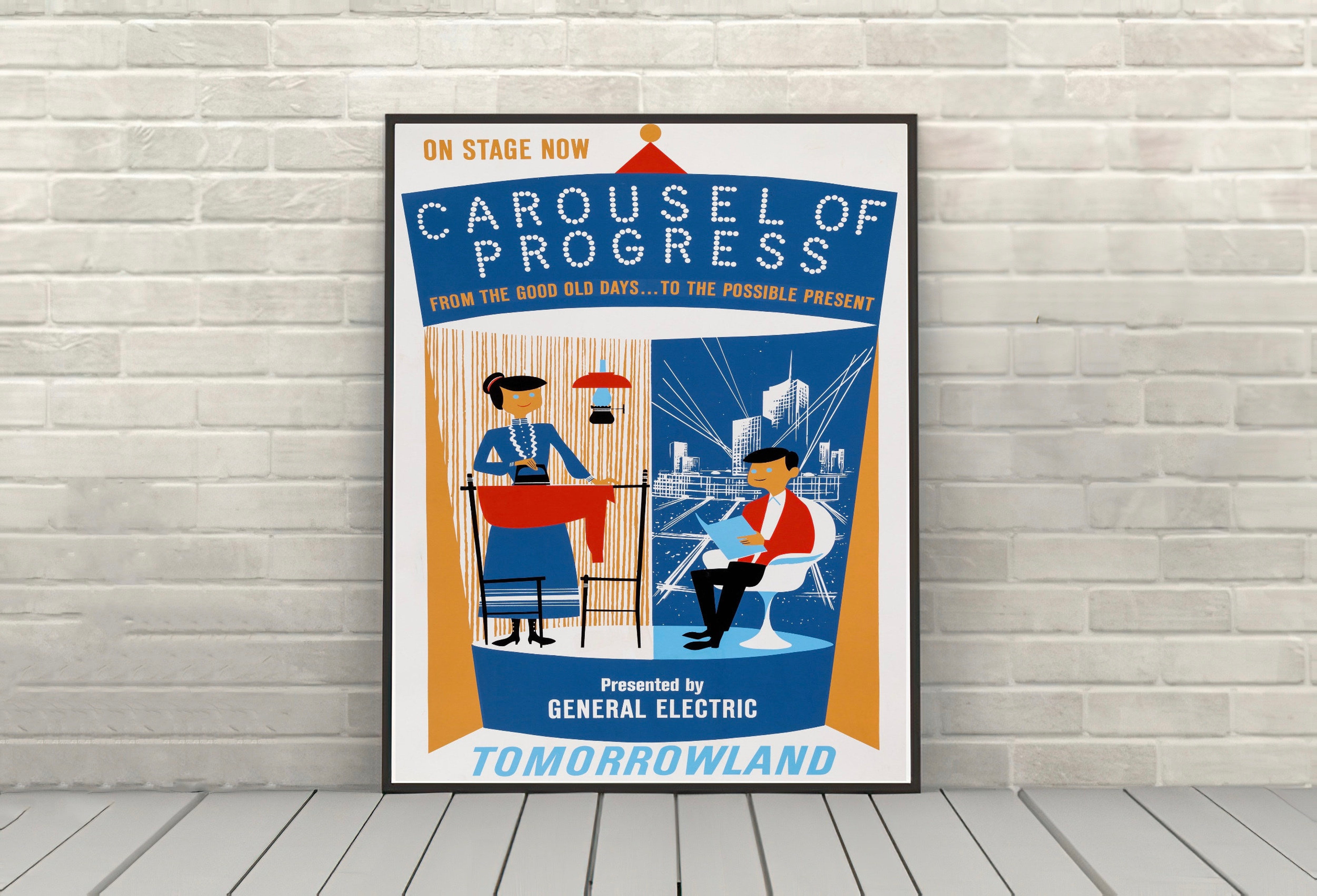 POSTER Carousel of Progress Poster Magic Kingdom Tomorrowland Poster ...