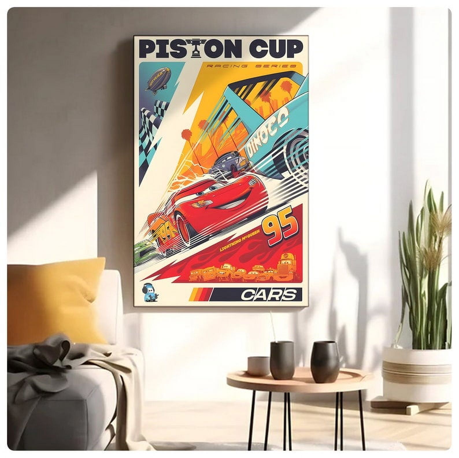 POSTER Cars Lightning Mcqueen Poster, Disneyland Pixar Cars Poster ...