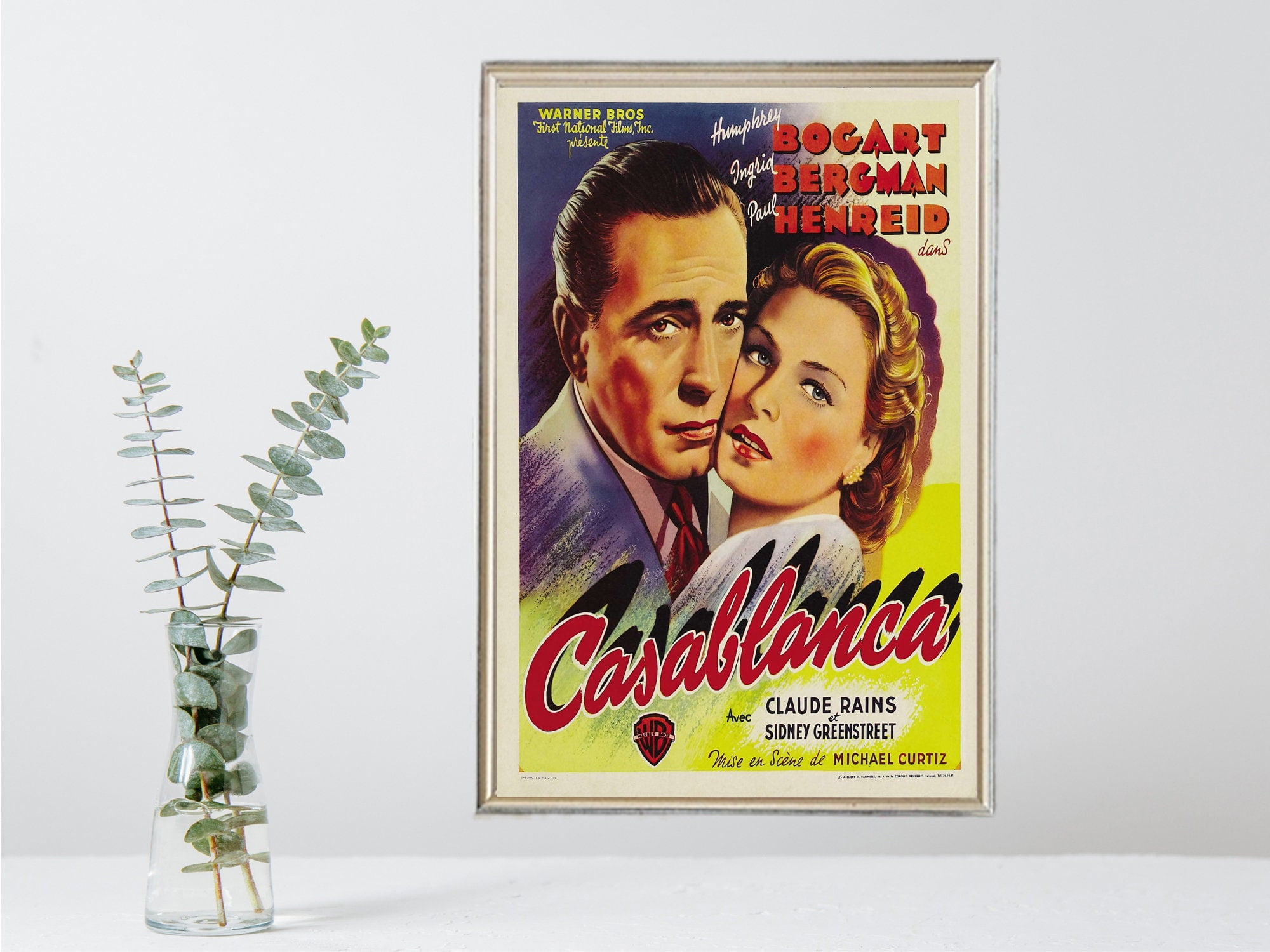 POSTER Casablanca - Vintage Movie Poster - Limited Edition Collectible ...