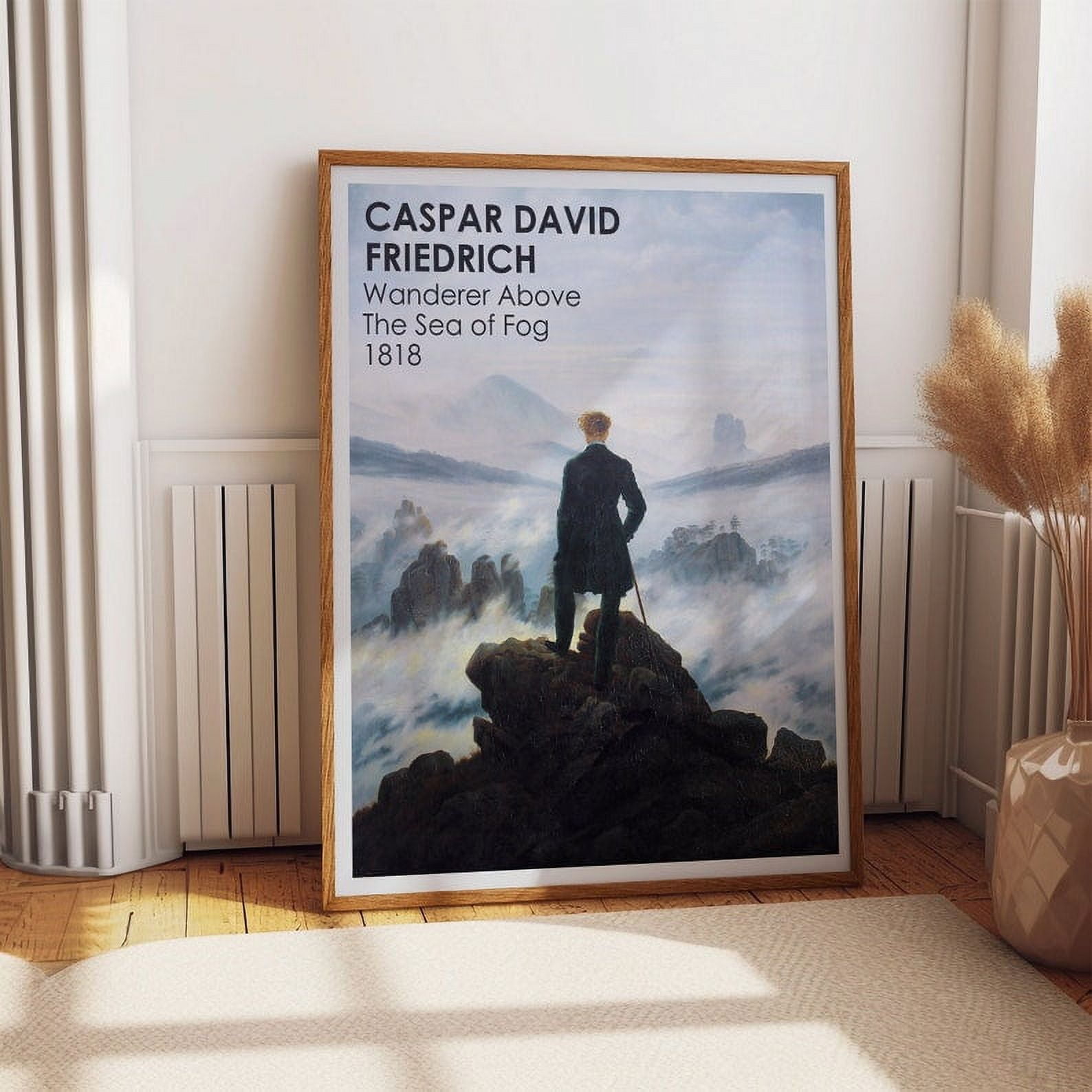 POSTER Caspar David Friedrich Wanderer Above The Sea Of Fog 1818 Modern ...