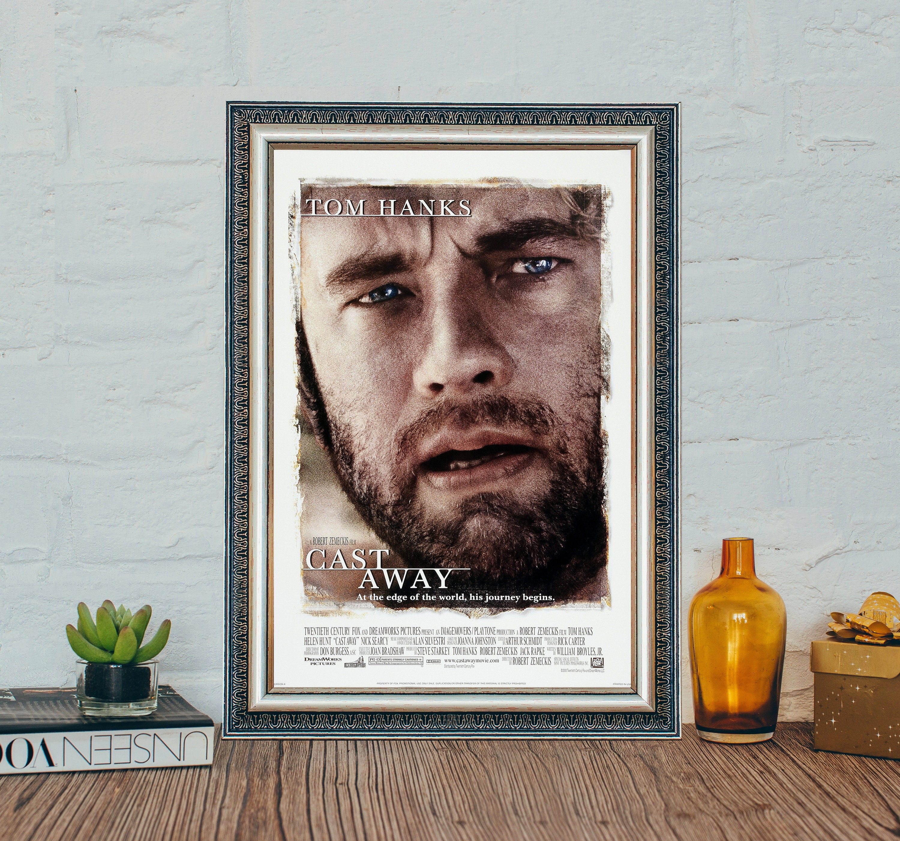 POSTER Cast Away (2000) Movie Poster, Classic Vintage Movie Poster, Tom ...