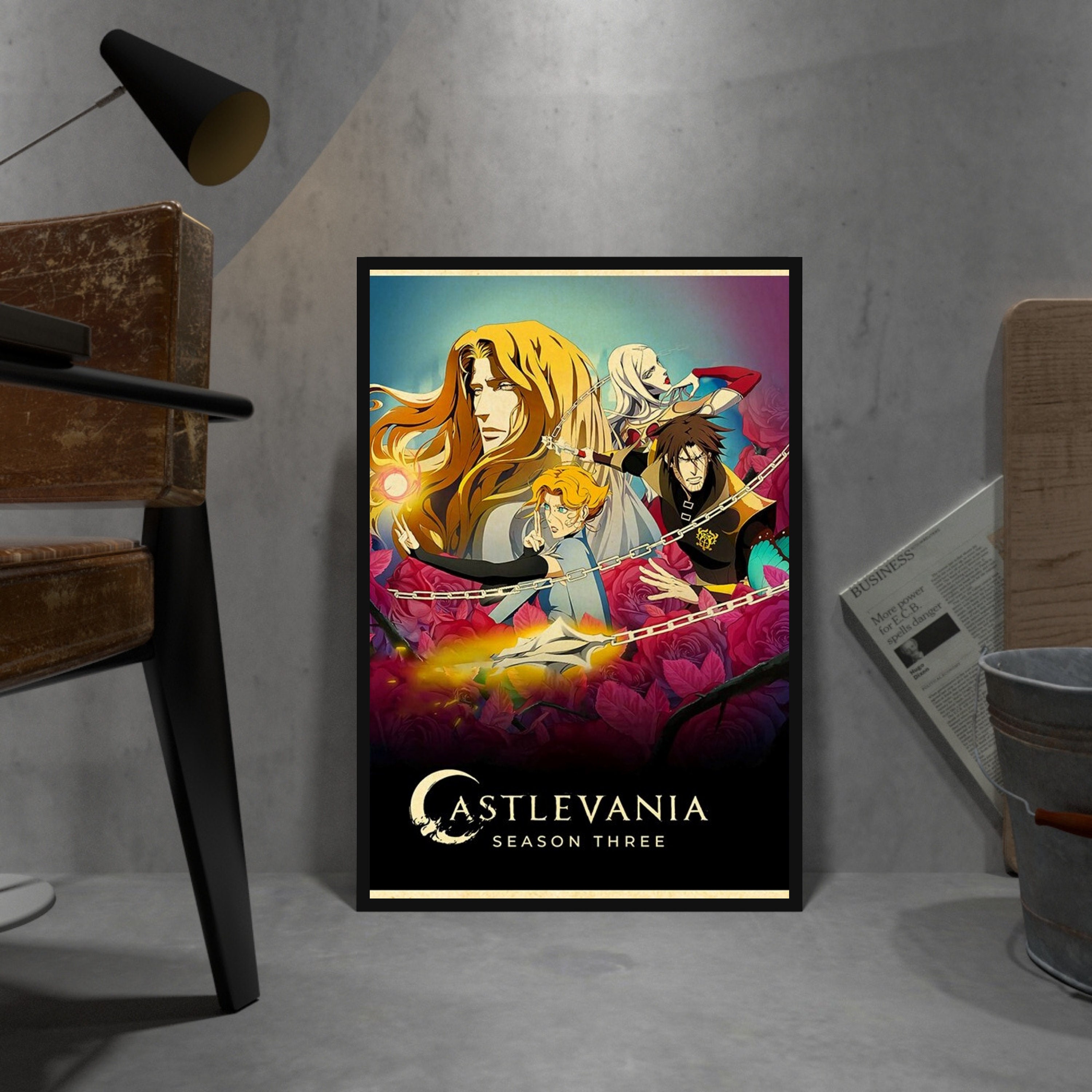 POSTER Castlevania Retro Poster, Kraft Paper Print, Movie Wall Art Gift ...