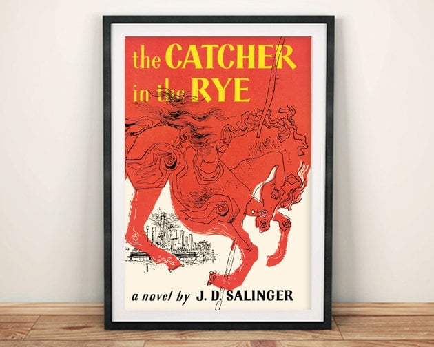 POSTER Catcher in the Rye Poster: JD Salinger Book Cover Print-UNFRAMED ...