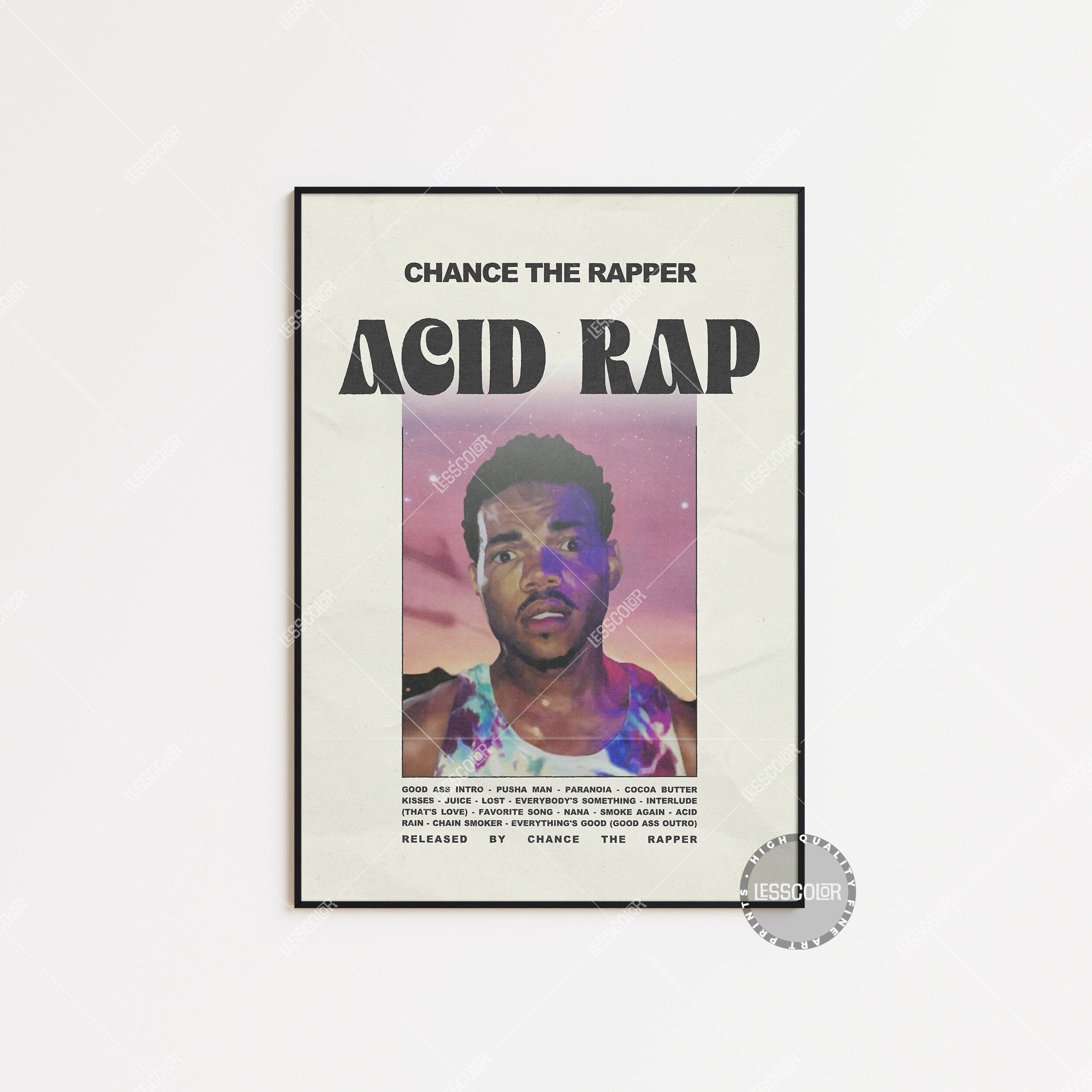 POSTER Chance the Rapper Posters / Acid Rap Poster, Tracklist Album ...