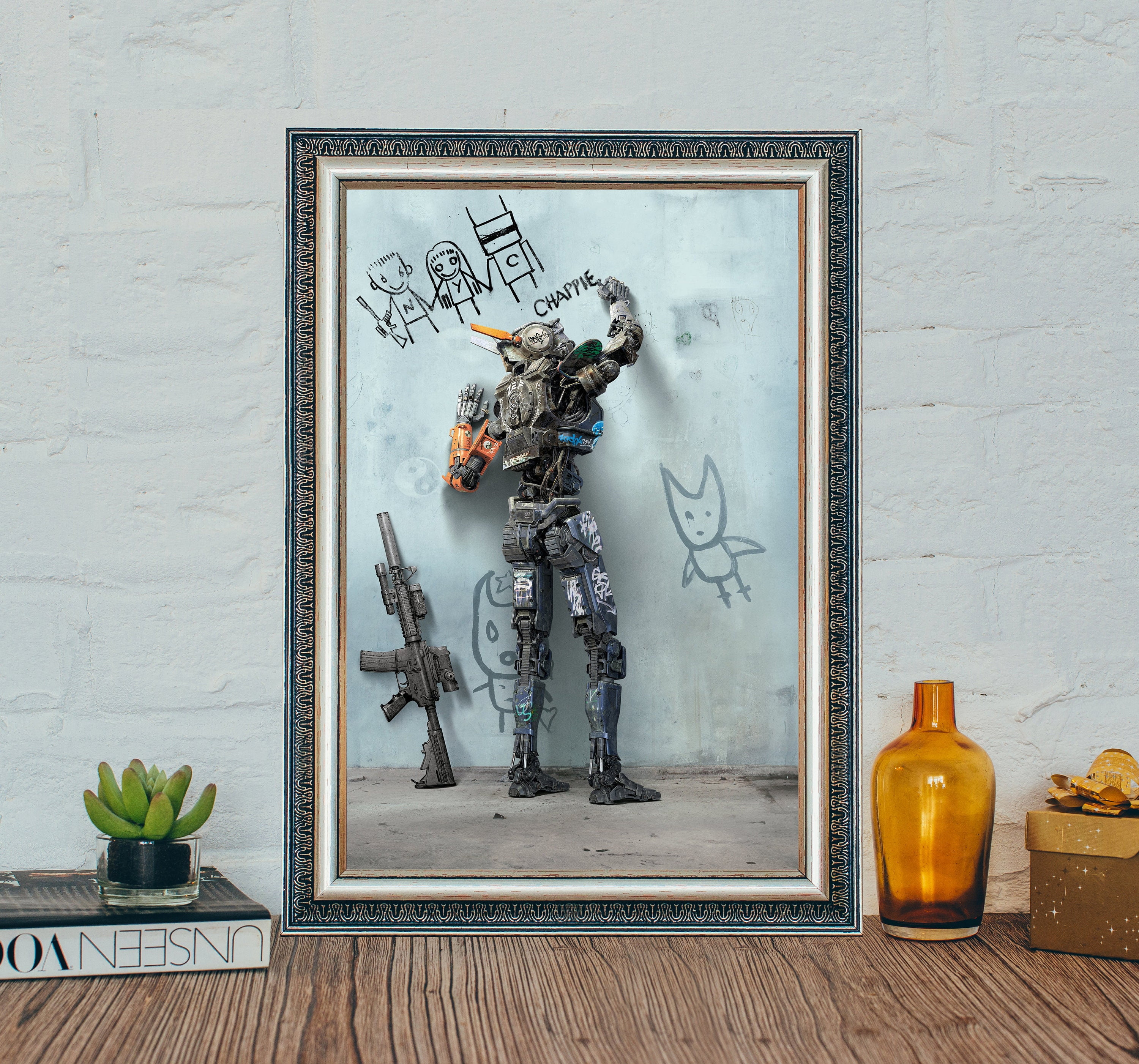 POSTER Chappie Movie Poster, Chappie (2015) Classic Vintage Movie ...