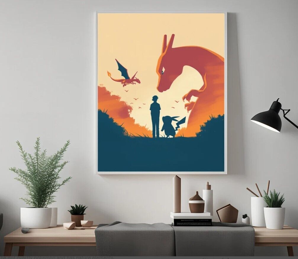 POSTER Charizard Pokemon, Anime Poster, High Quality, Printable Wall ...
