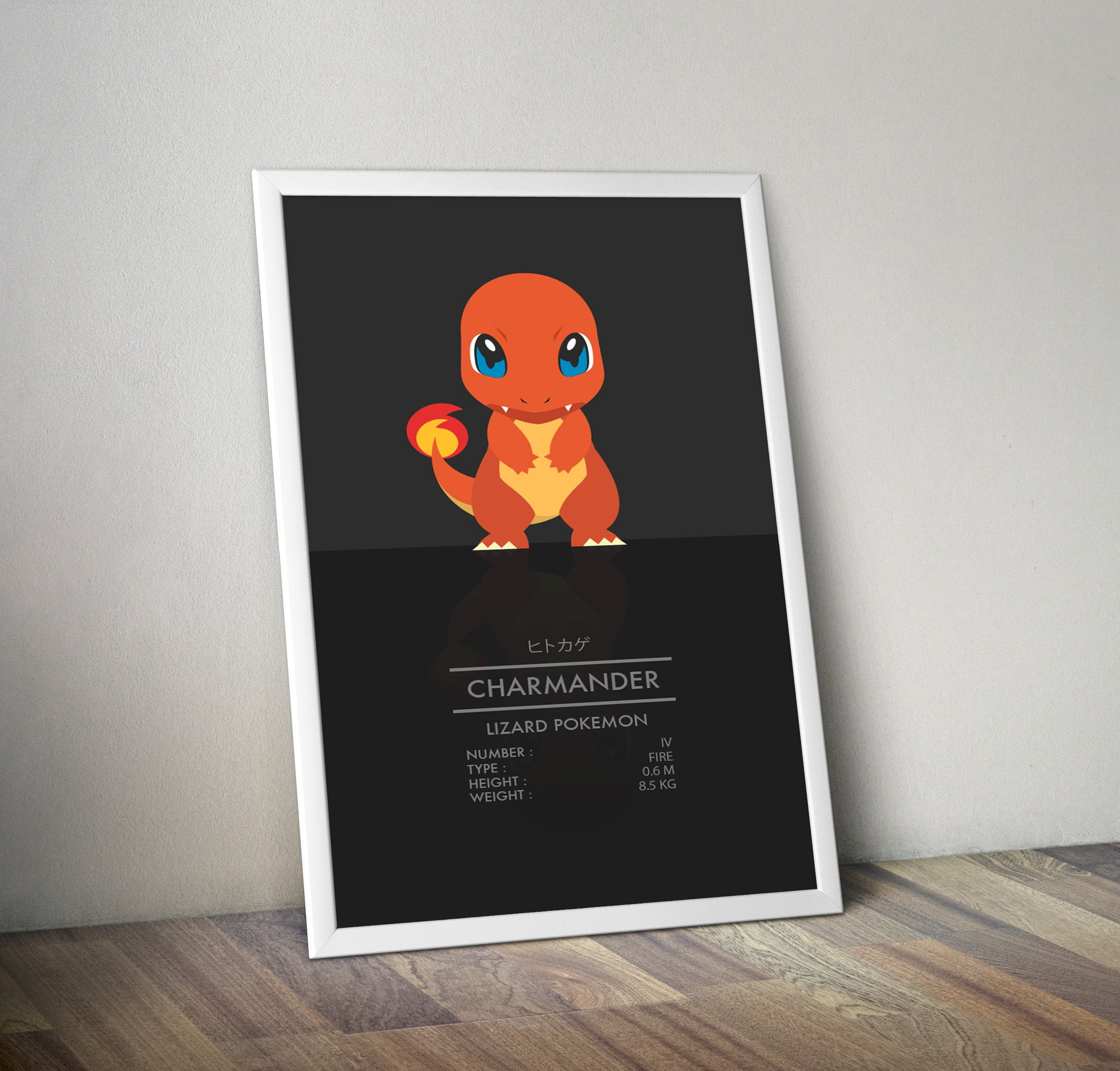 POSTER Charmander Pokemon Poster Charmander Pokemon Decor Pokemon Wall ...
