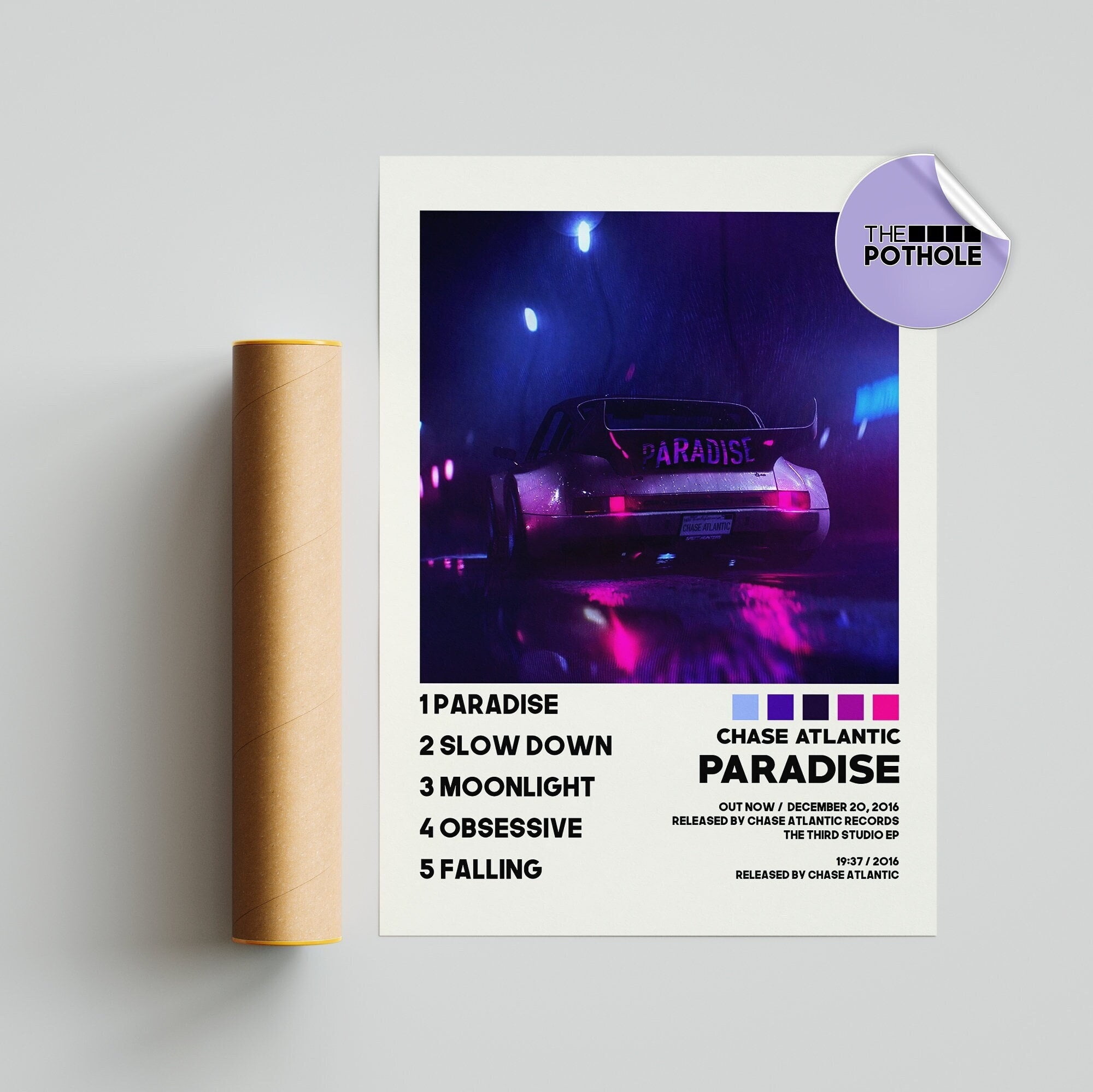 POSTER Chase Atlantic Posters, Paradise EP Poster, Chase Atlantic ...