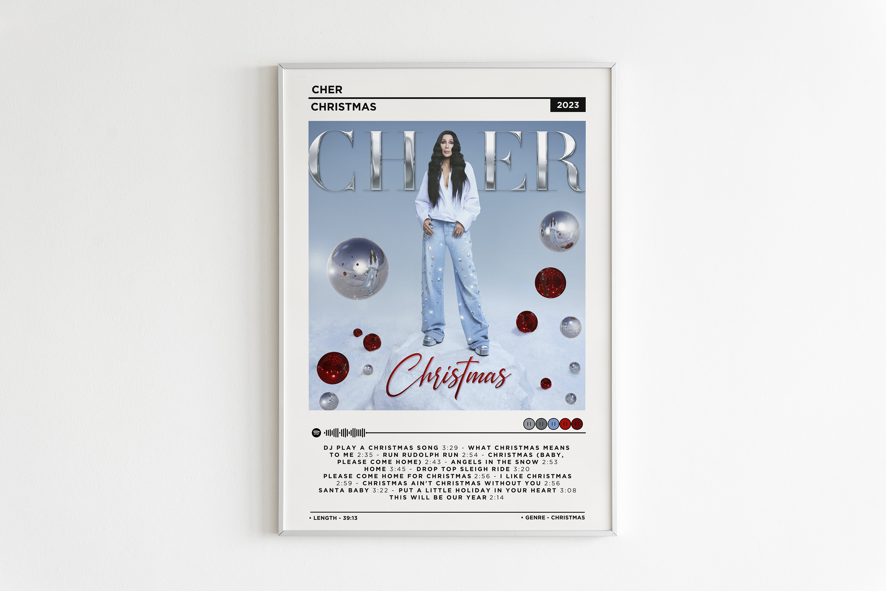 POSTER Cher - Christmas Album Poster / Album Cover Poster / Music Gift ...