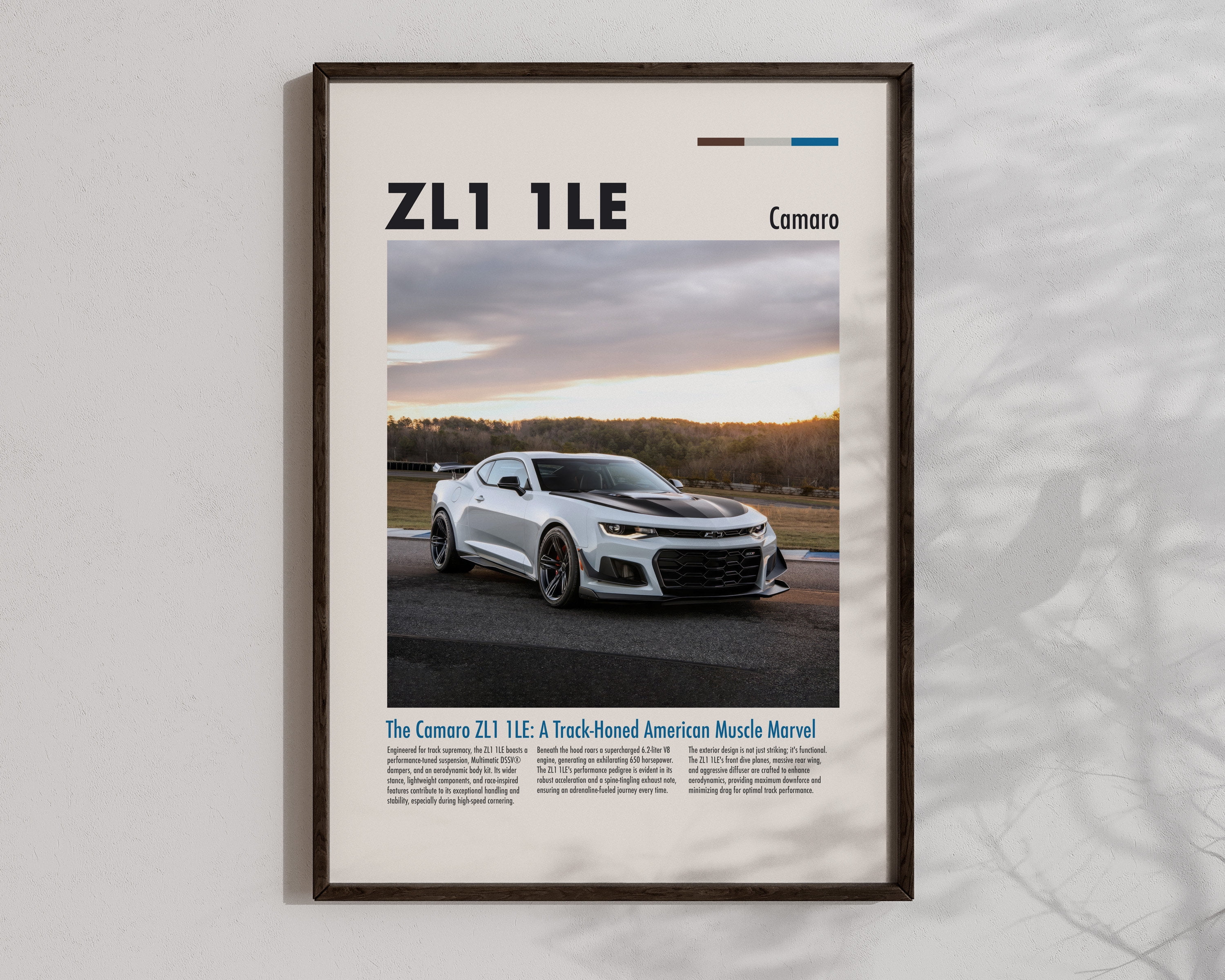 POSTER Chevrolet Camaro Poster Muscle Cars Wall Art Automotive Home ...