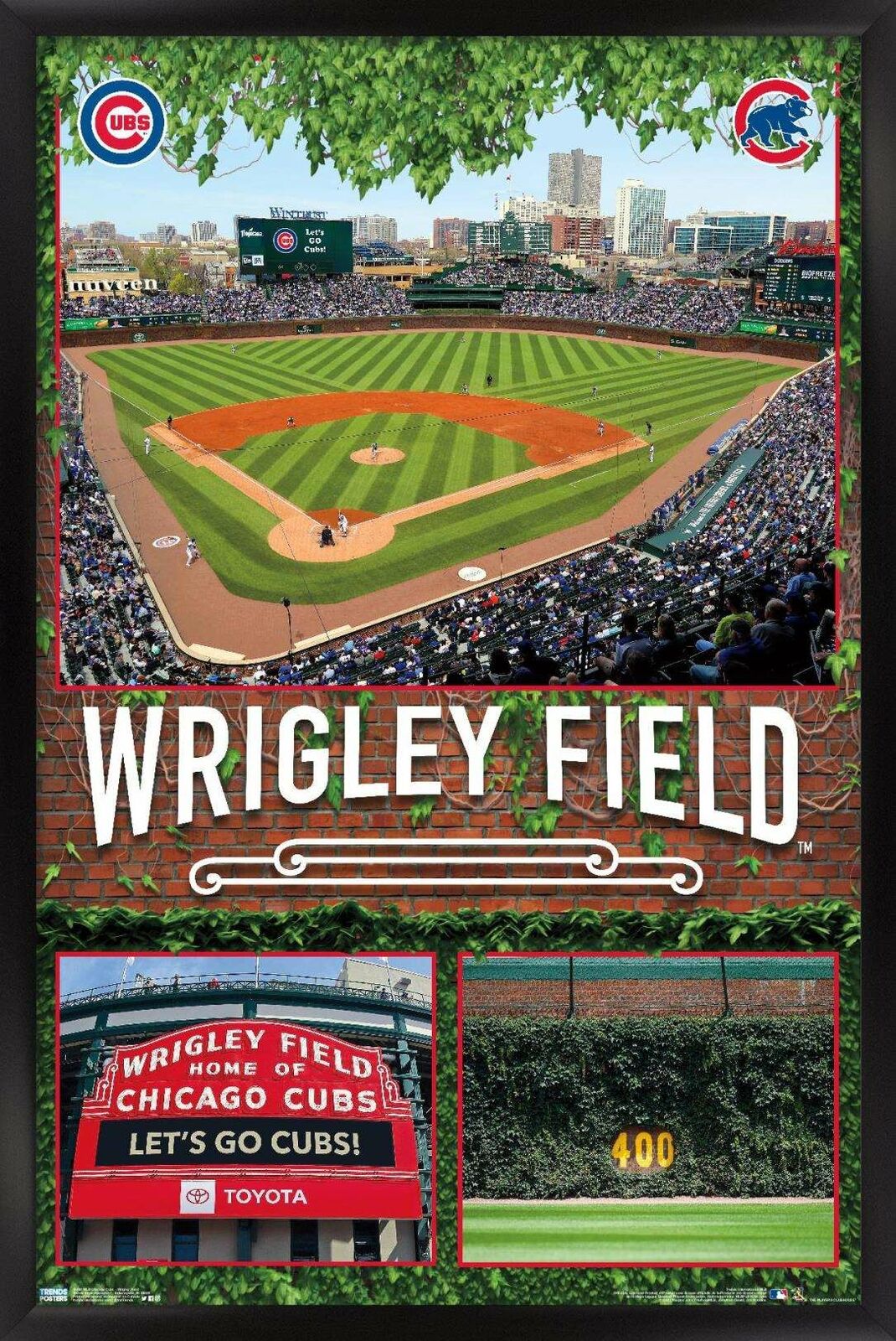 POSTER Chicago Cubs - Wrigley Field 19 Poster-24x36-UNFRAMED - Walmart.com